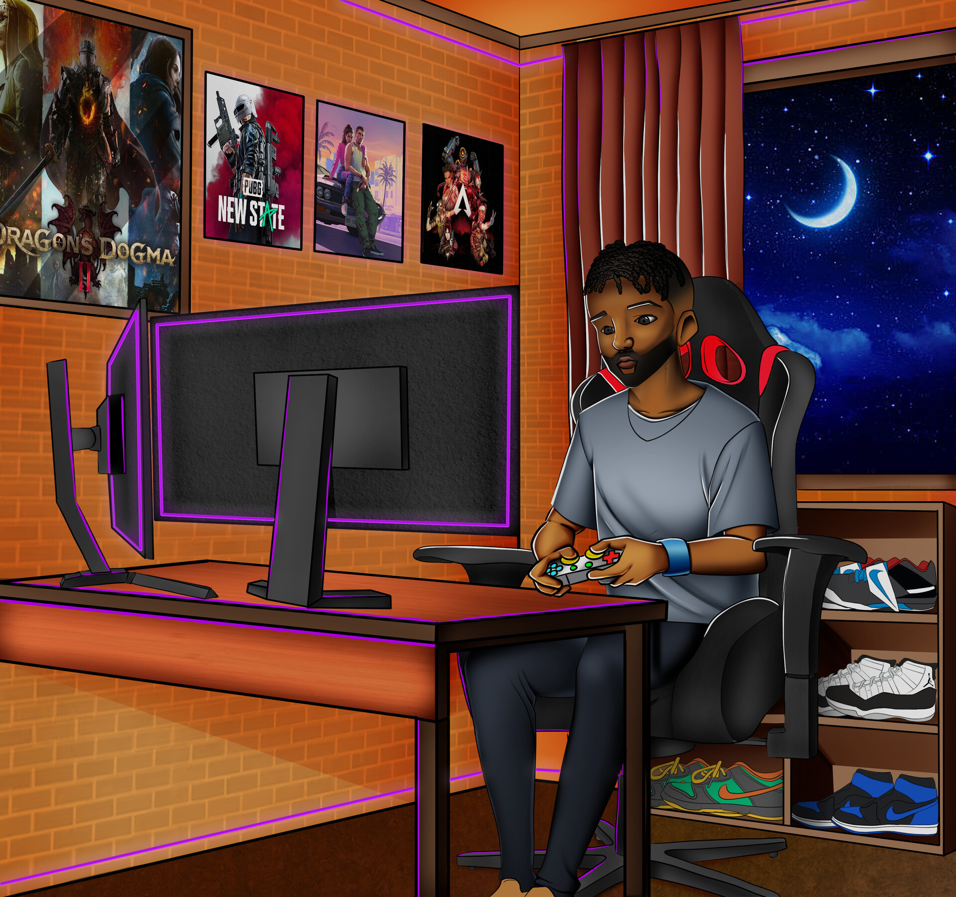 ArtStation - Room Setup Art