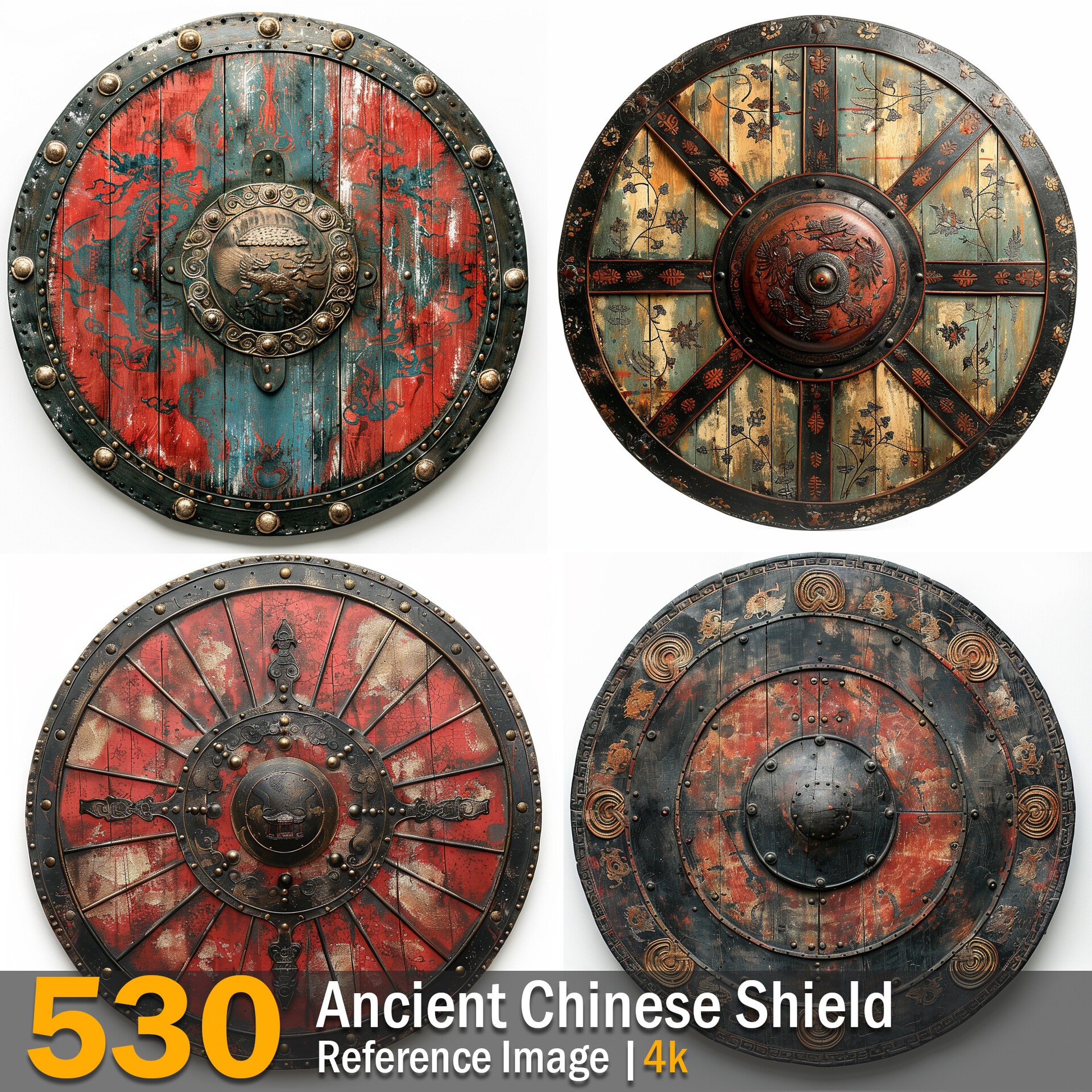 ArtStation - Ancient Chinese Shield | Reference Images | 4K