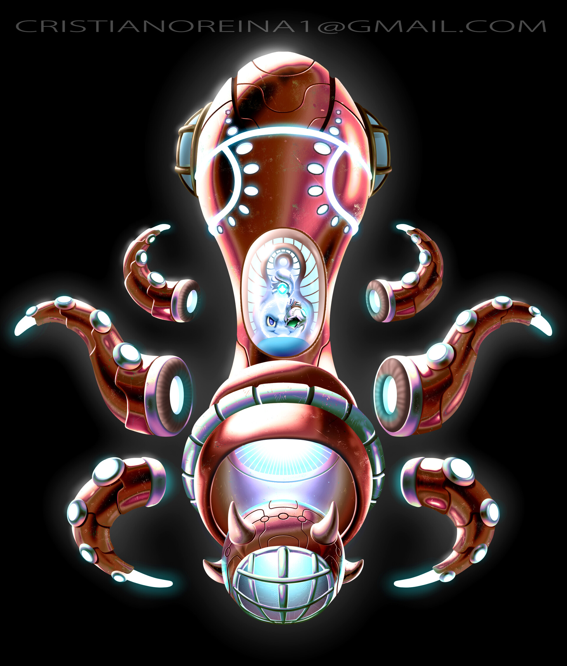 ArtStation - Otopus spaceship