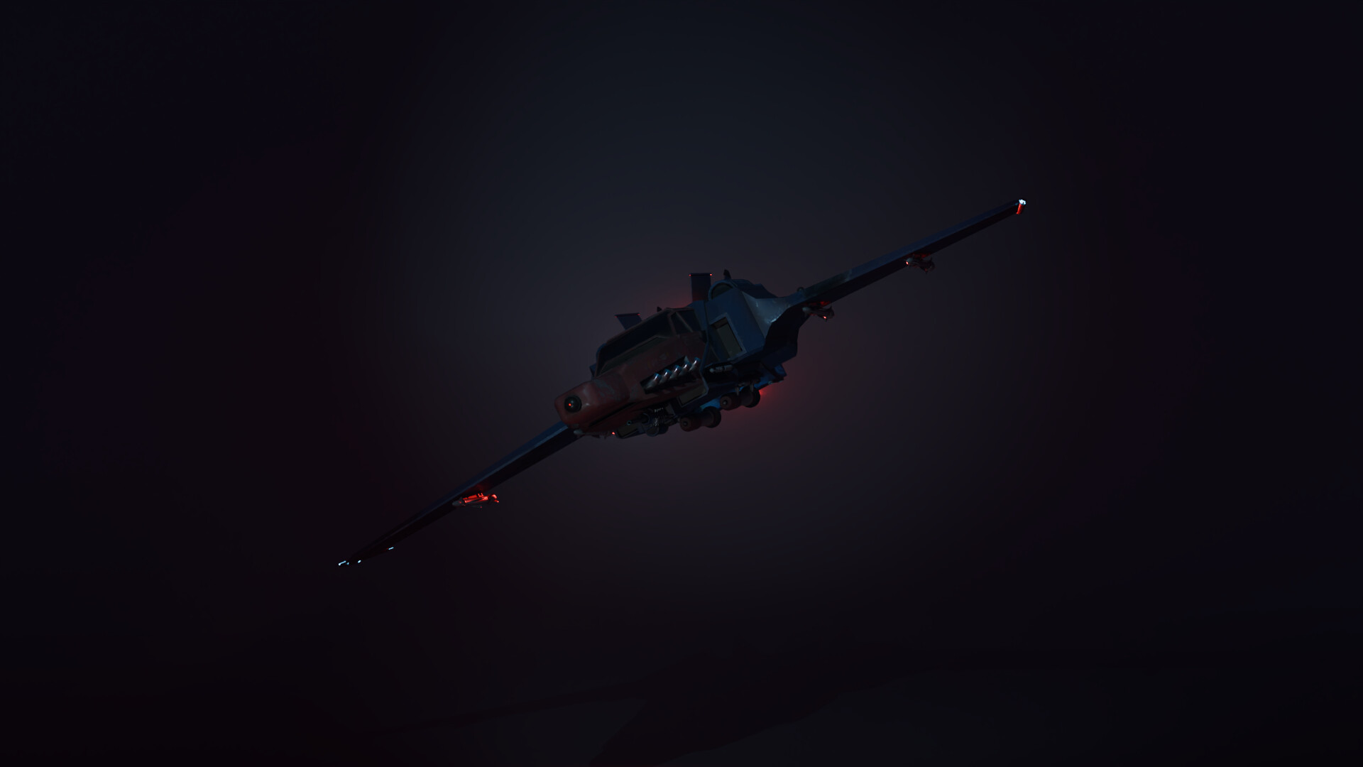 ArtStation - Sci-fi Spaceship rocket interceptor V-X 1101