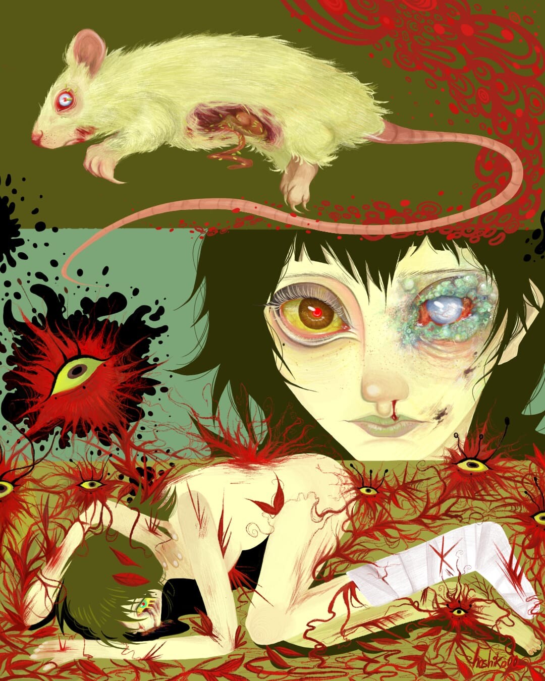 ArtStation - "The flowers of death."