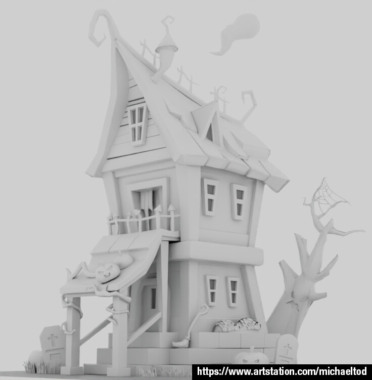 ArtStation - Halloween Witch's House