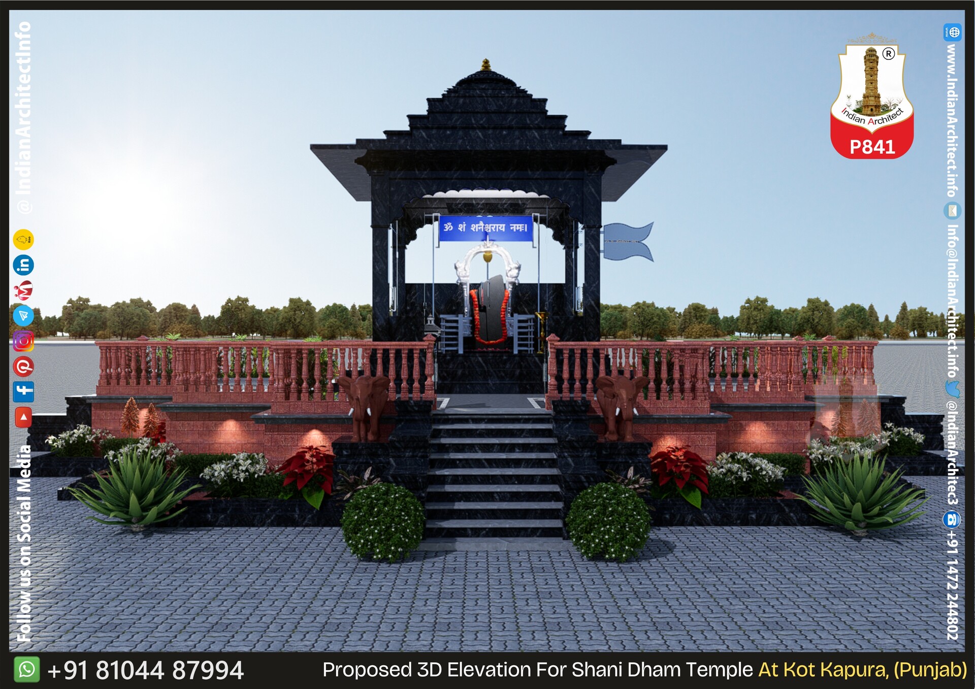 ArtStation - P841 Shani Dham temple