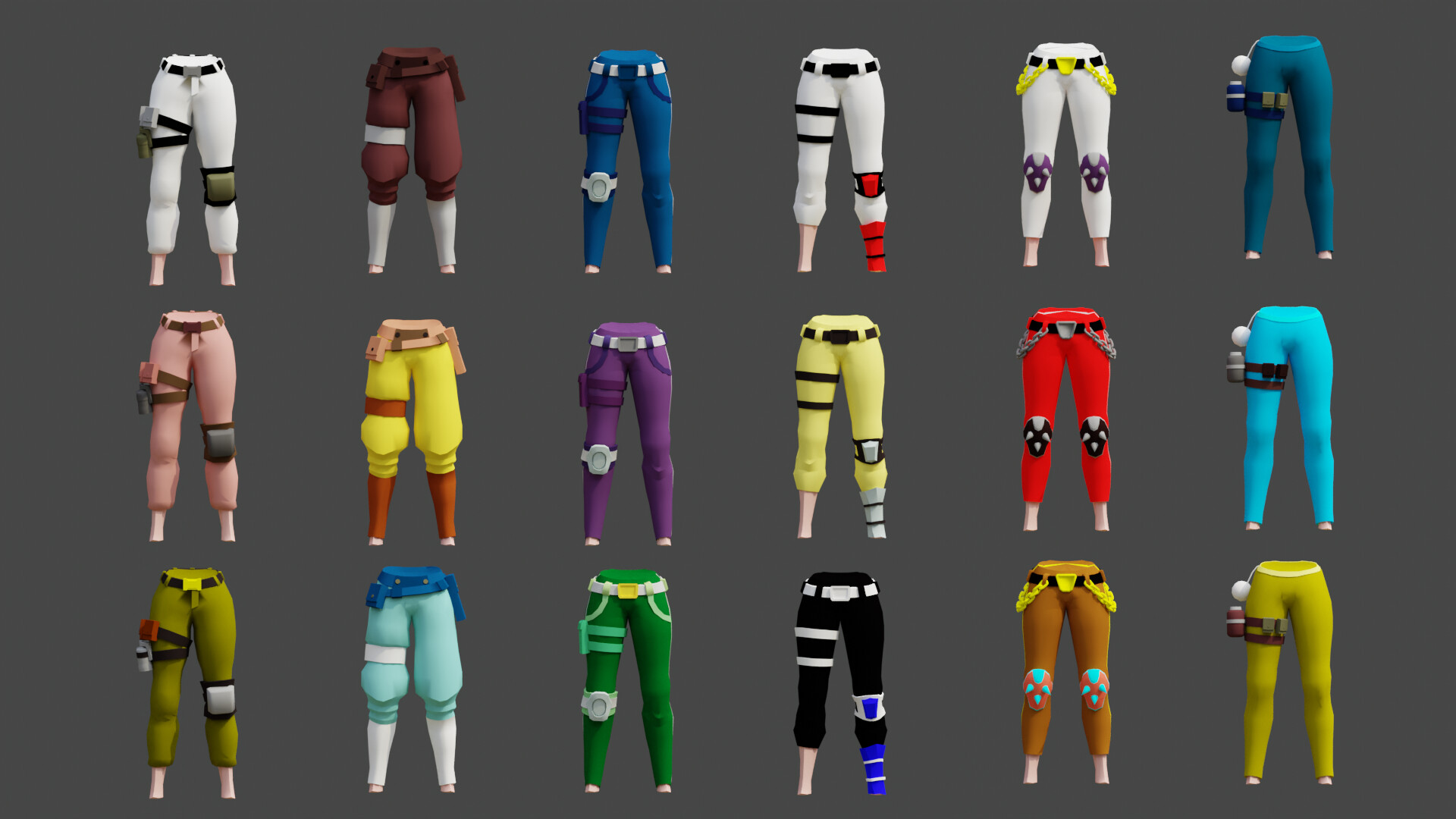 ArtStation - Low poly pants