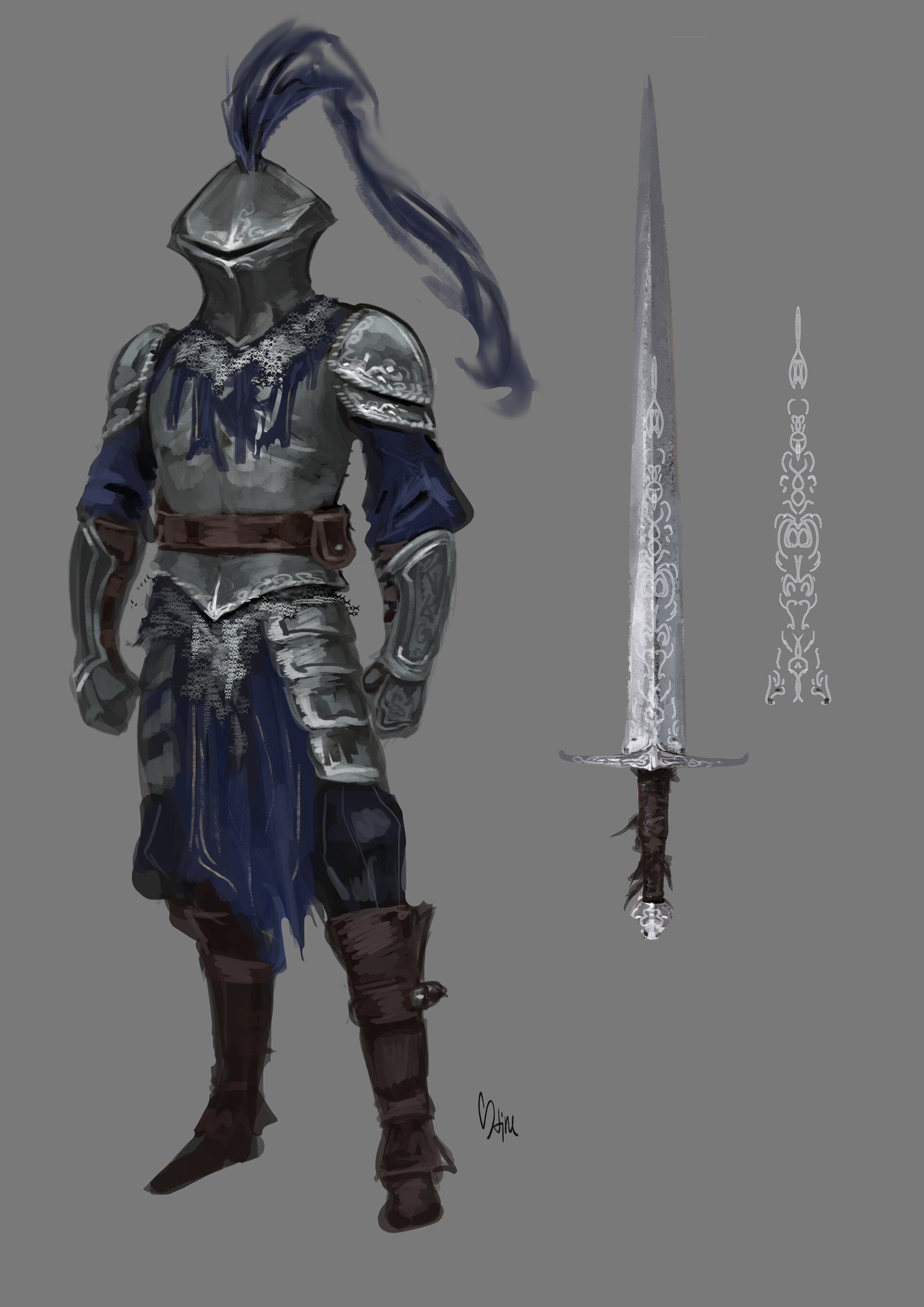 ArtStation - Knight design practice