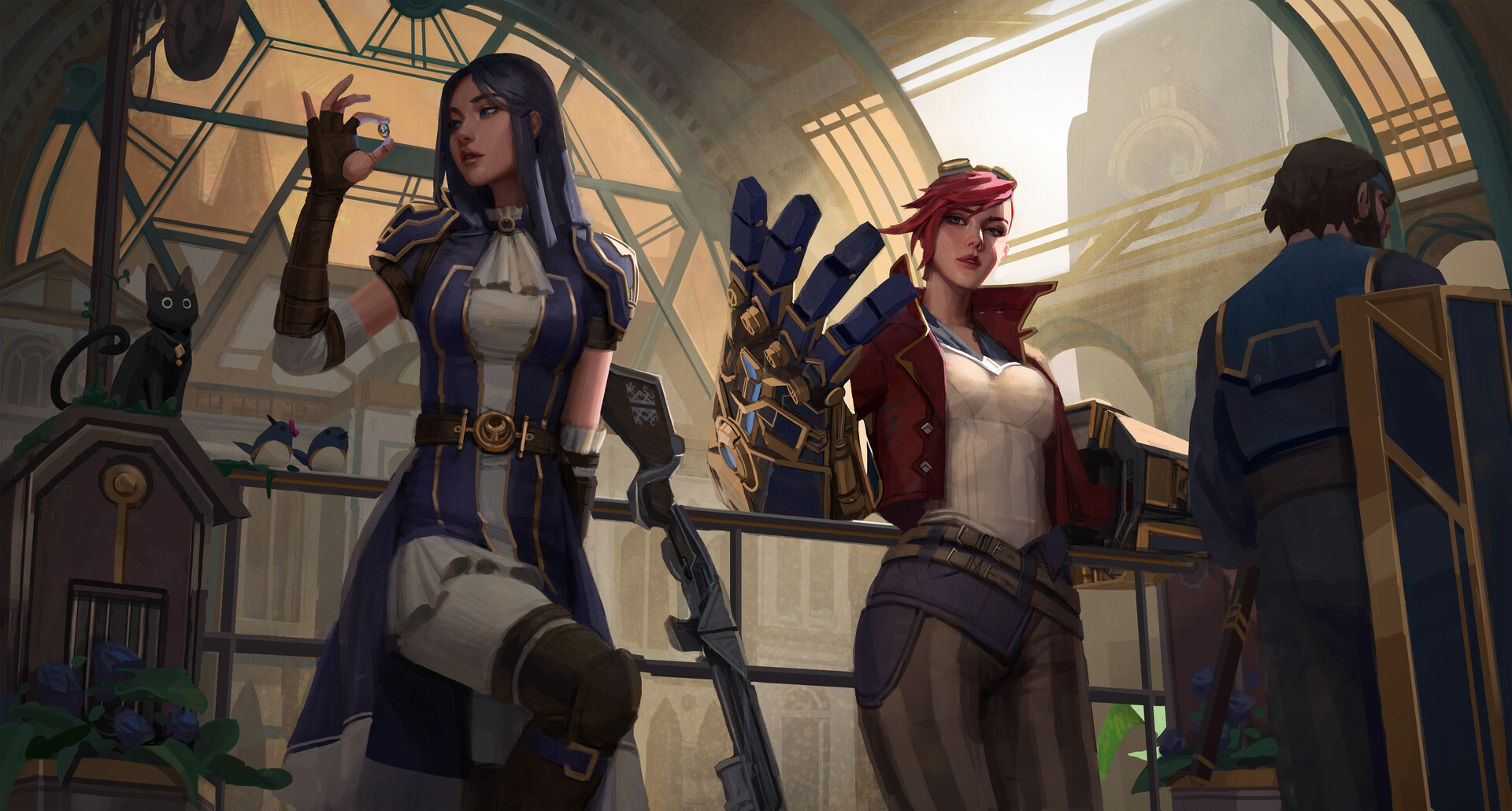 ArtStation - Piltover enforcers - splash art
