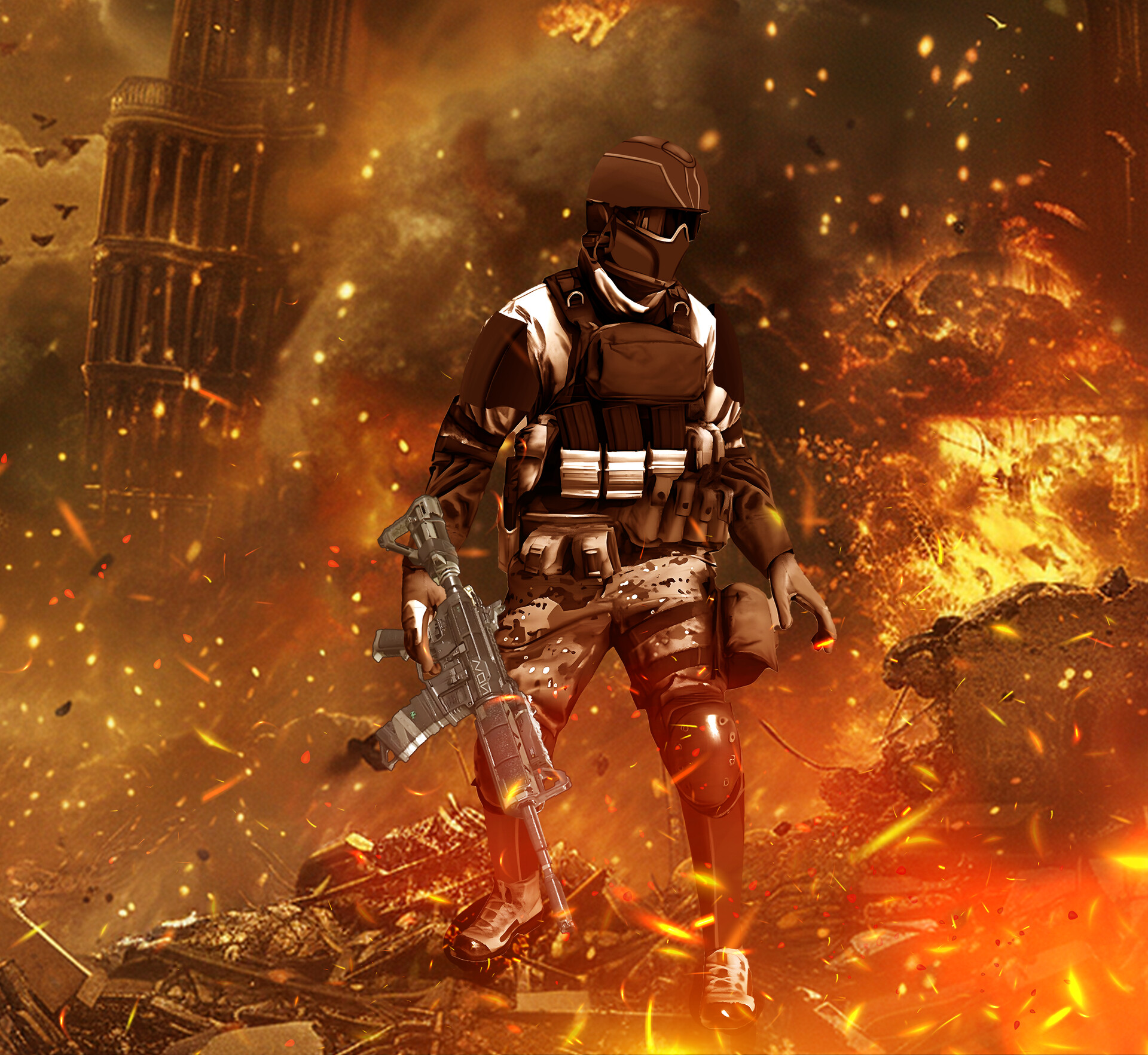 ArtStation - Potrait Of Shadow Raider