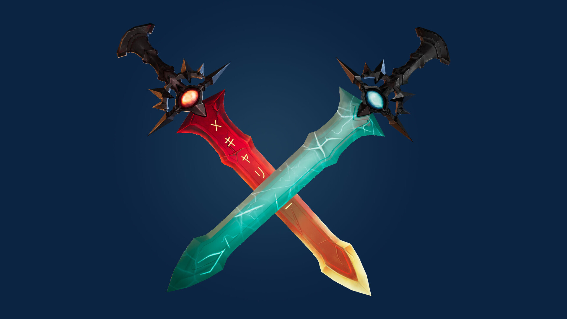 ArtStation - Twin swords
