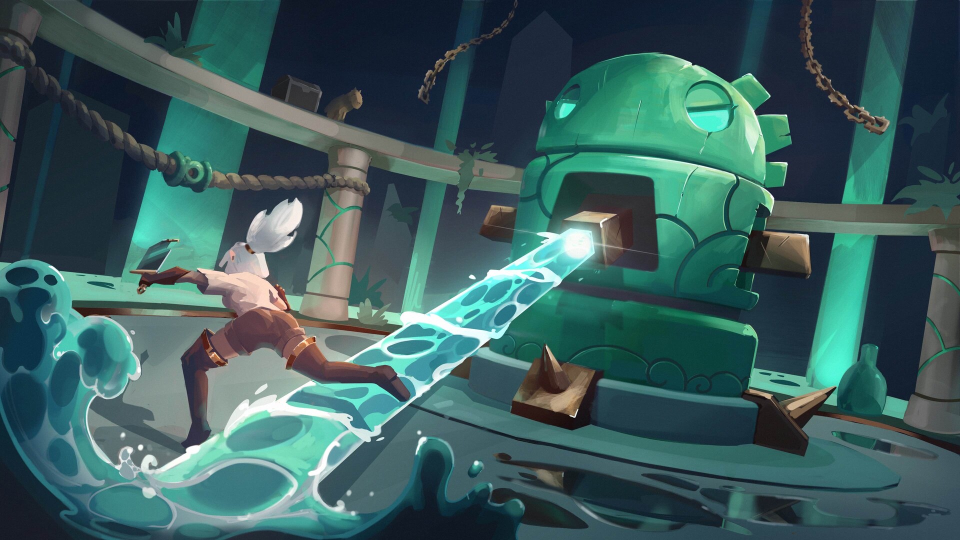 ArtStation - Axolotl Temple, Part 5 Boss & Boss room