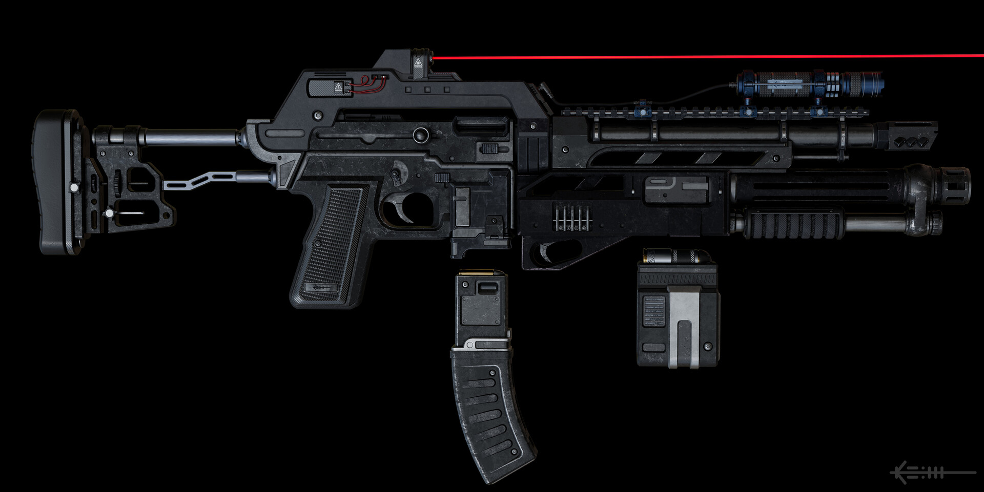 Keith Bruns - Precursor Rifle - Inspired by Alien: Rogue Incursion