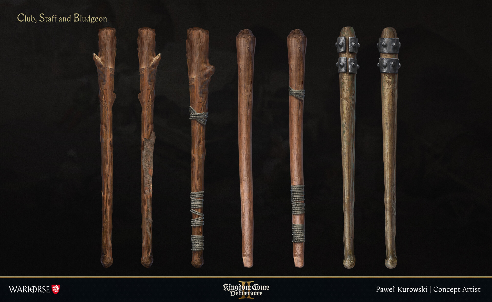 Pawel Kurowski - Kingdom Come: Deliverance II - Weapons maces concept art