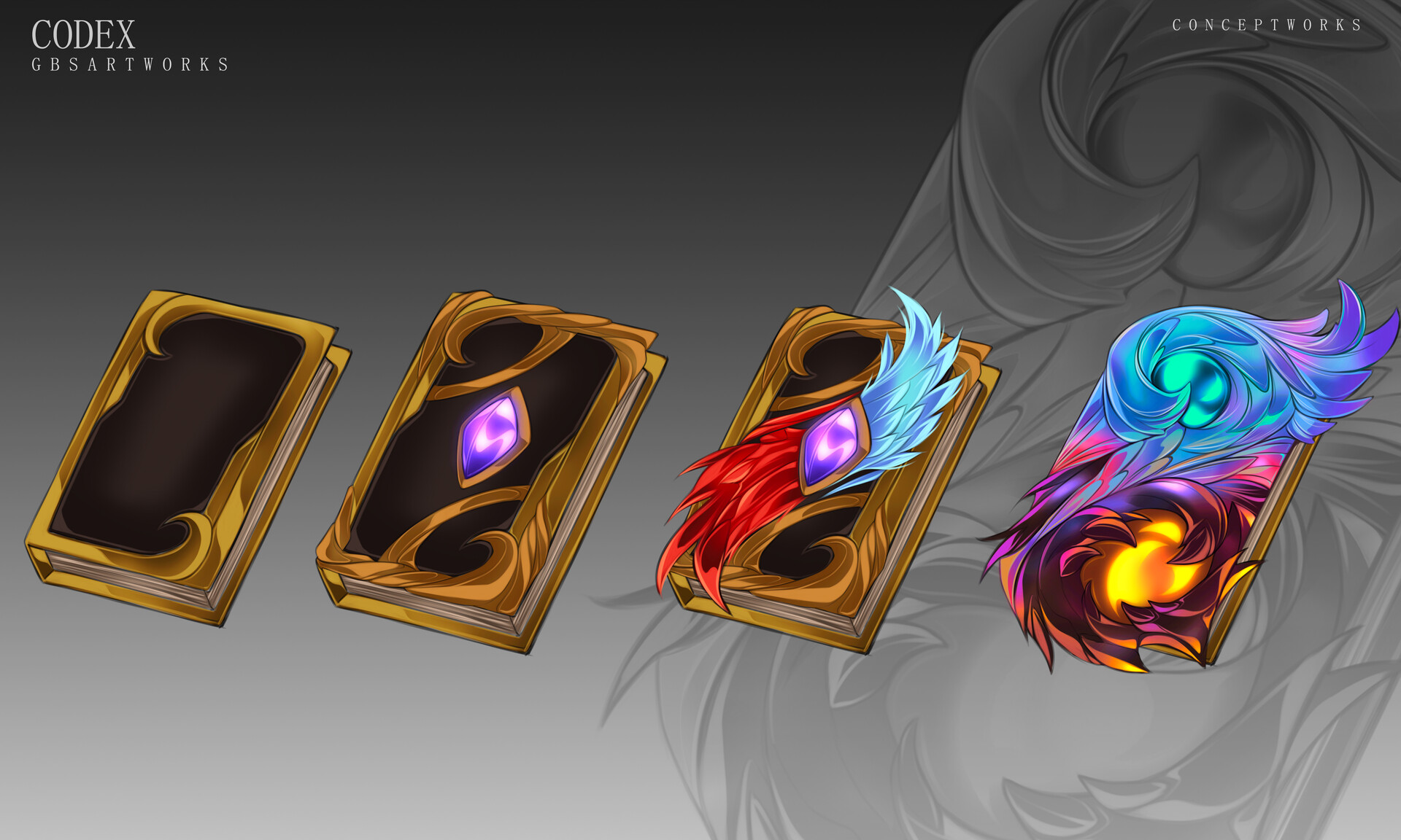 ArtStation - Tome Design - Spell Book