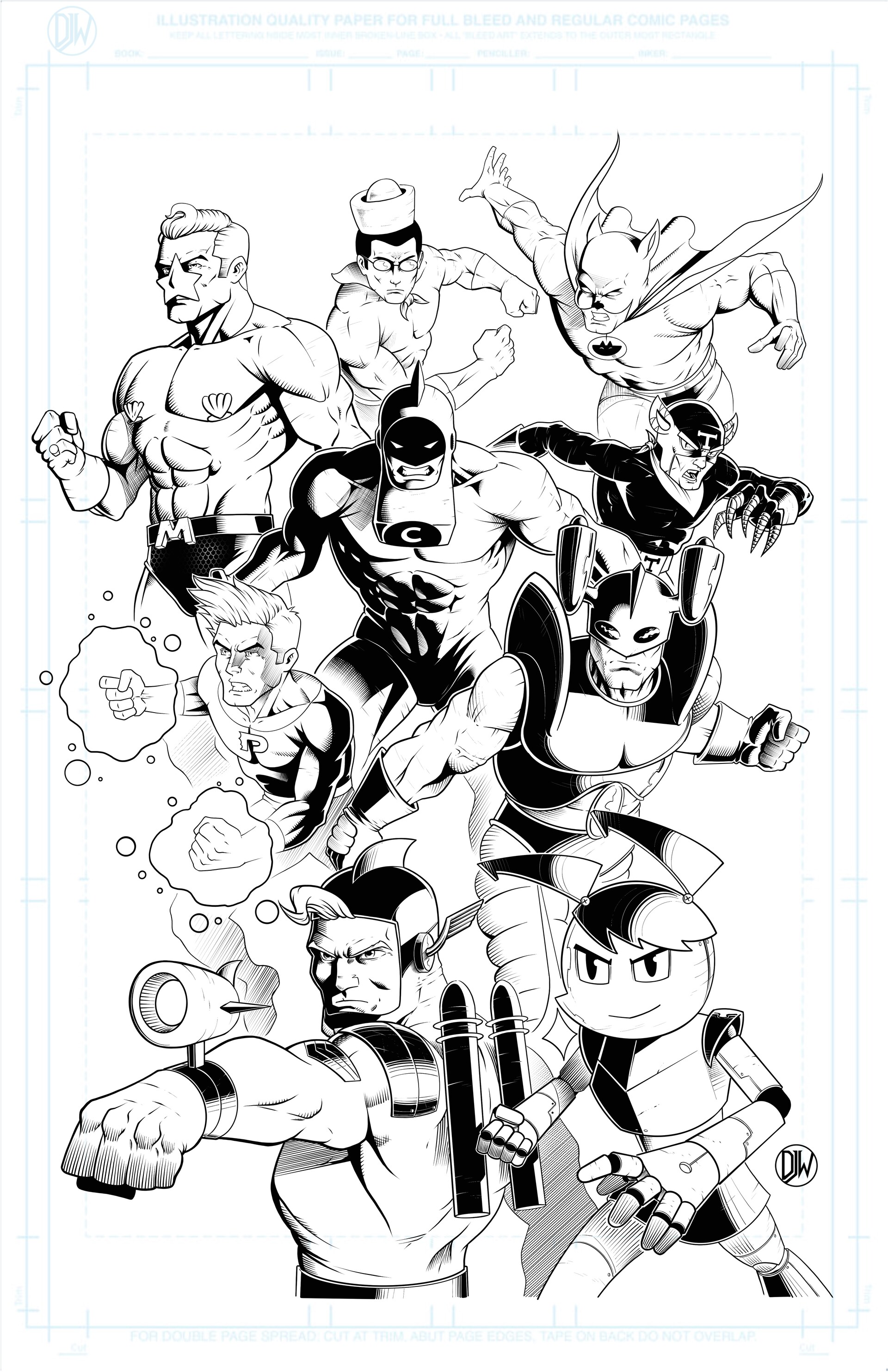 ArtStation - Nickelodeon Hero Pantheon (Digital Inks)