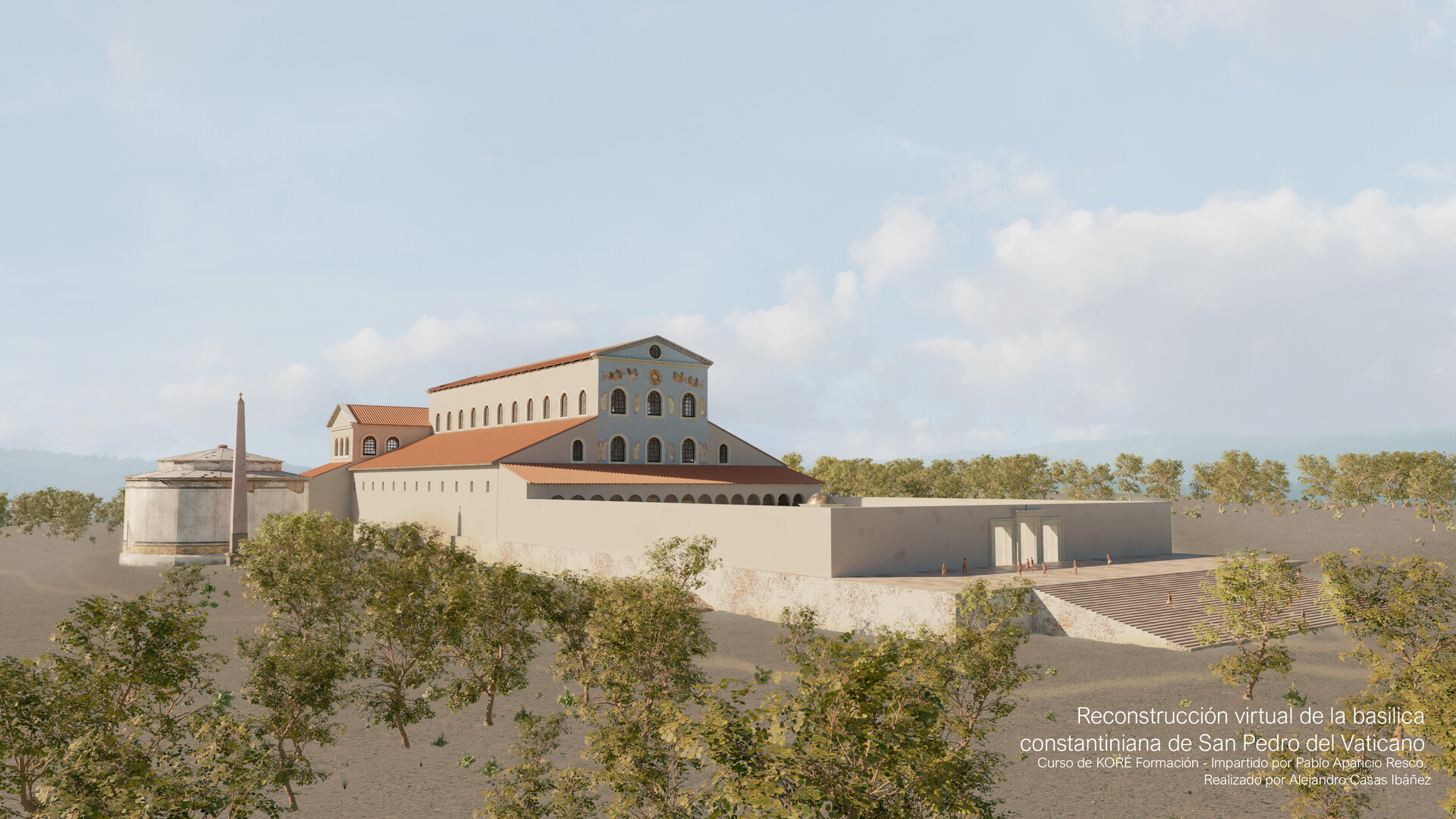 ArtStation - Virtual Reconstruction of the Constantinian Basilica of St ...