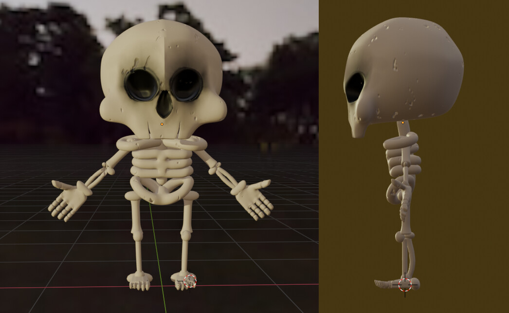 ArtStation - Larry – Clash of Clans Skeleton Fan Art