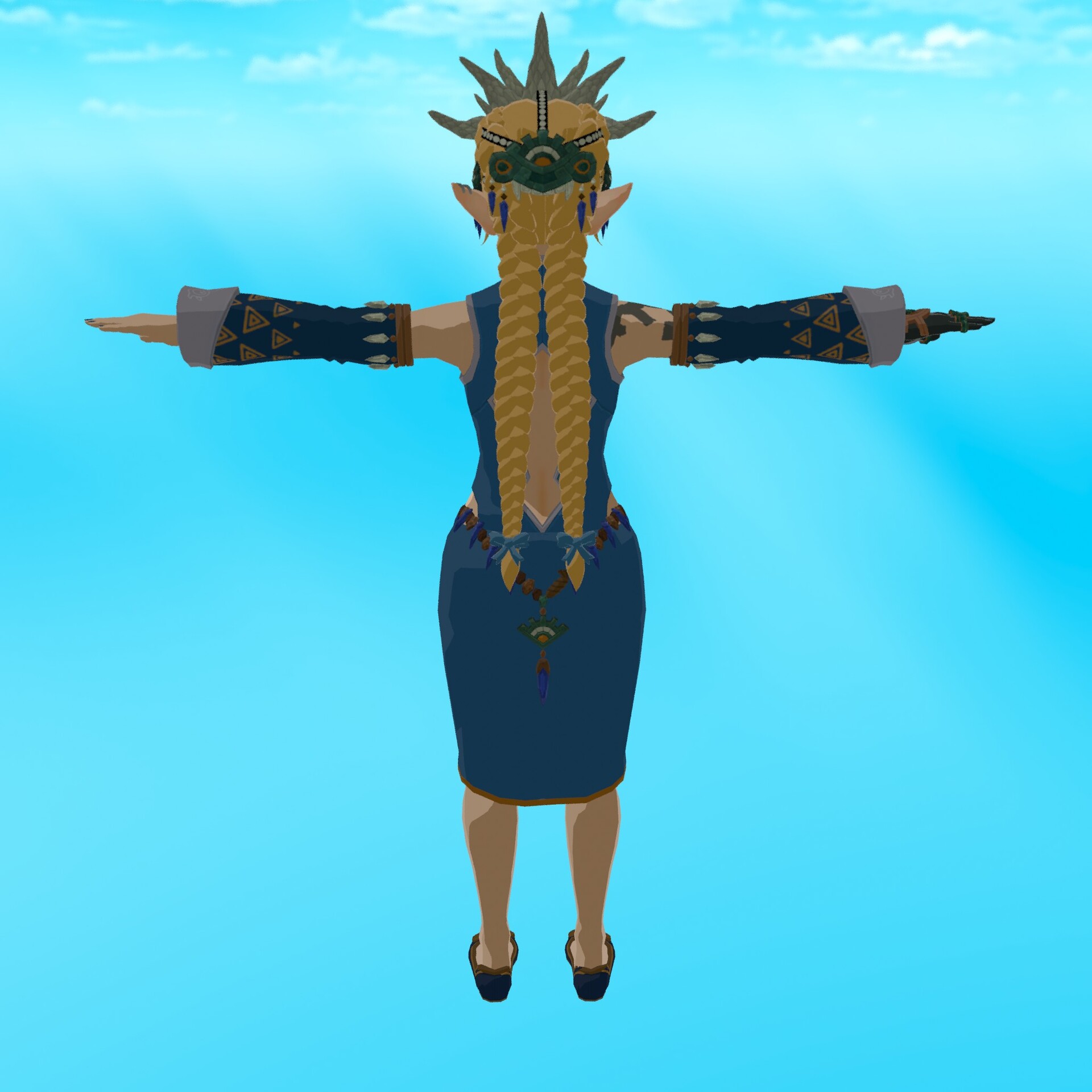 ArtStation - Hairstyle for playable Linkle in Zelda: Tears of the Kingdom