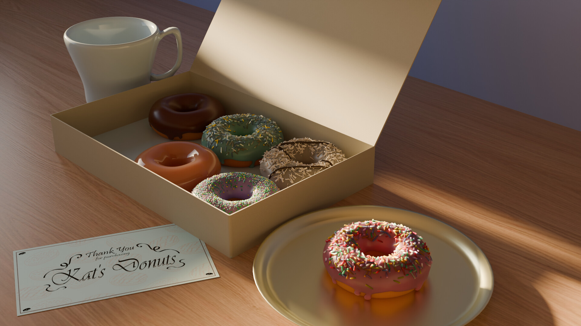 ArtStation - Kat's Donuts - Modeling and Render