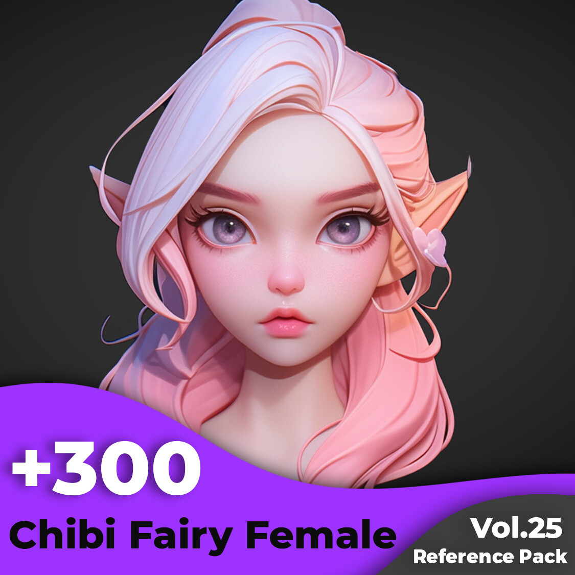 3D Head Sculpt References in 4K - Tika Art