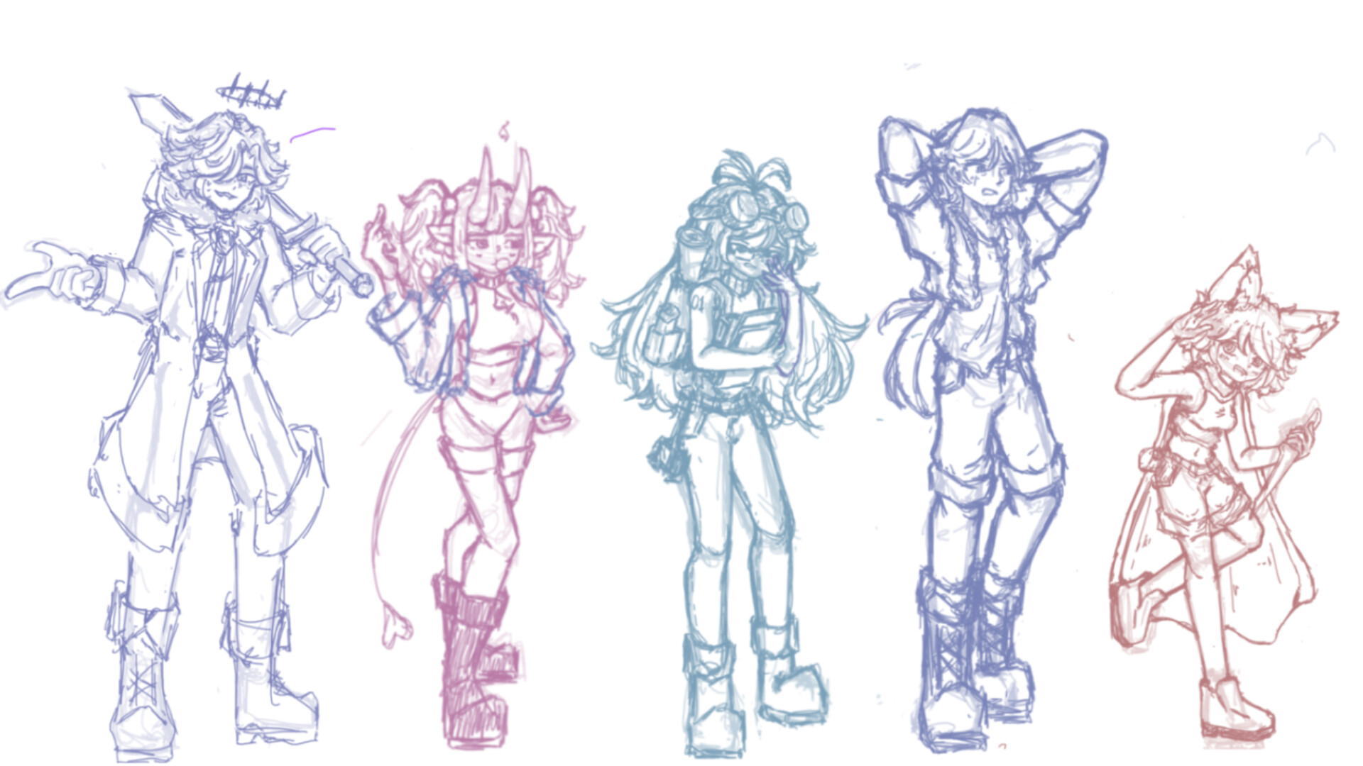 ArtStation - Character Sheets for a Passion Project