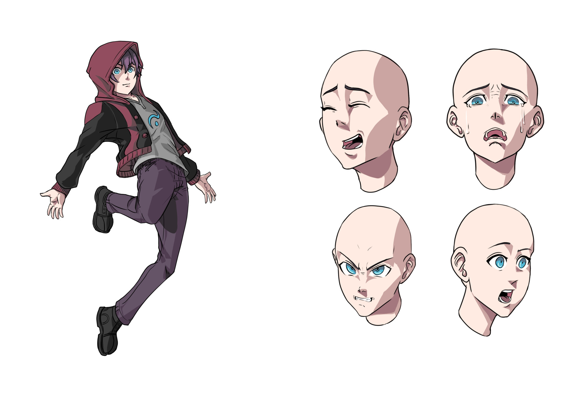 ArtStation - Character expression sheet