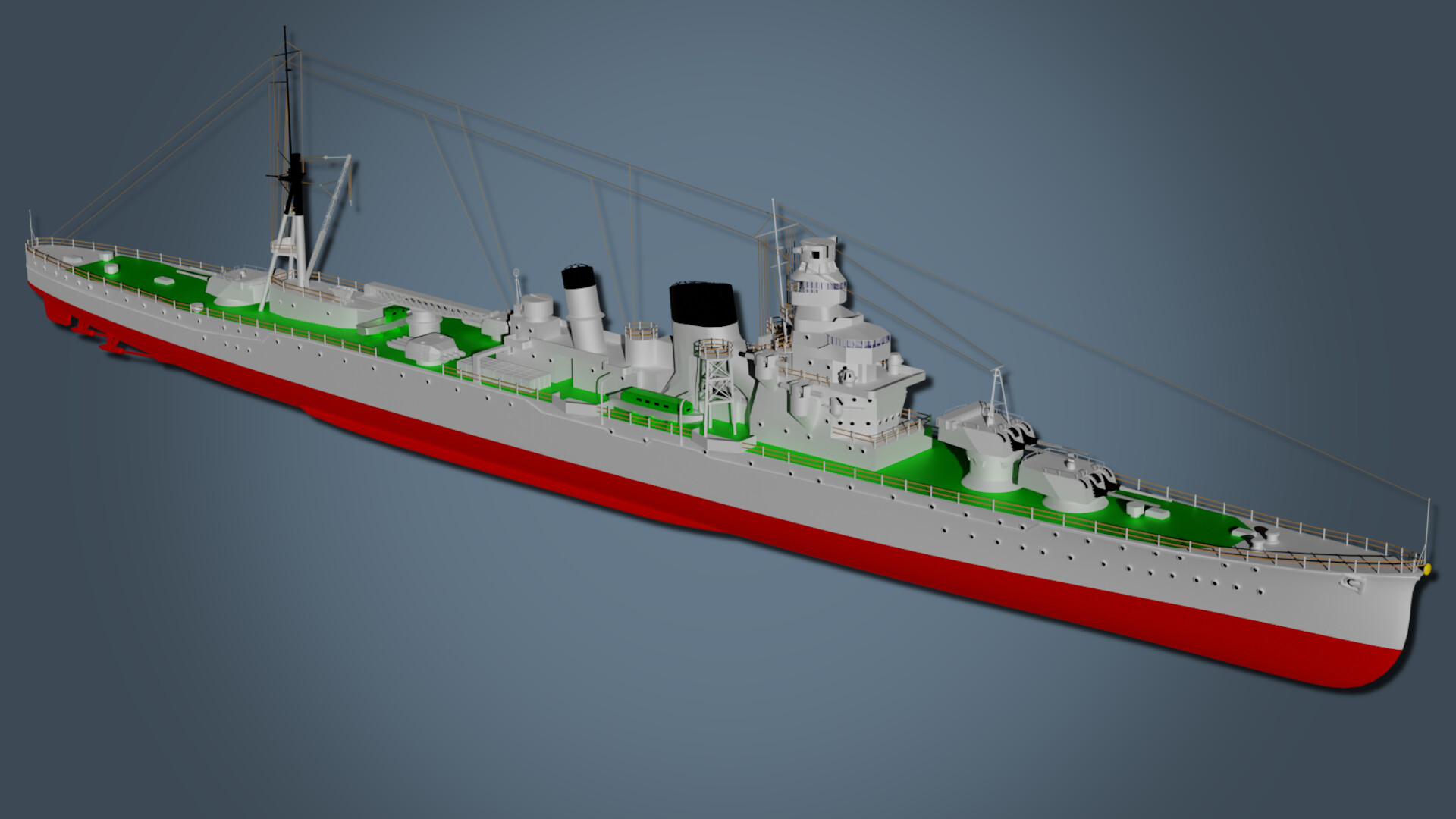 ArtStation - Furutaka-class cruiser (2024)