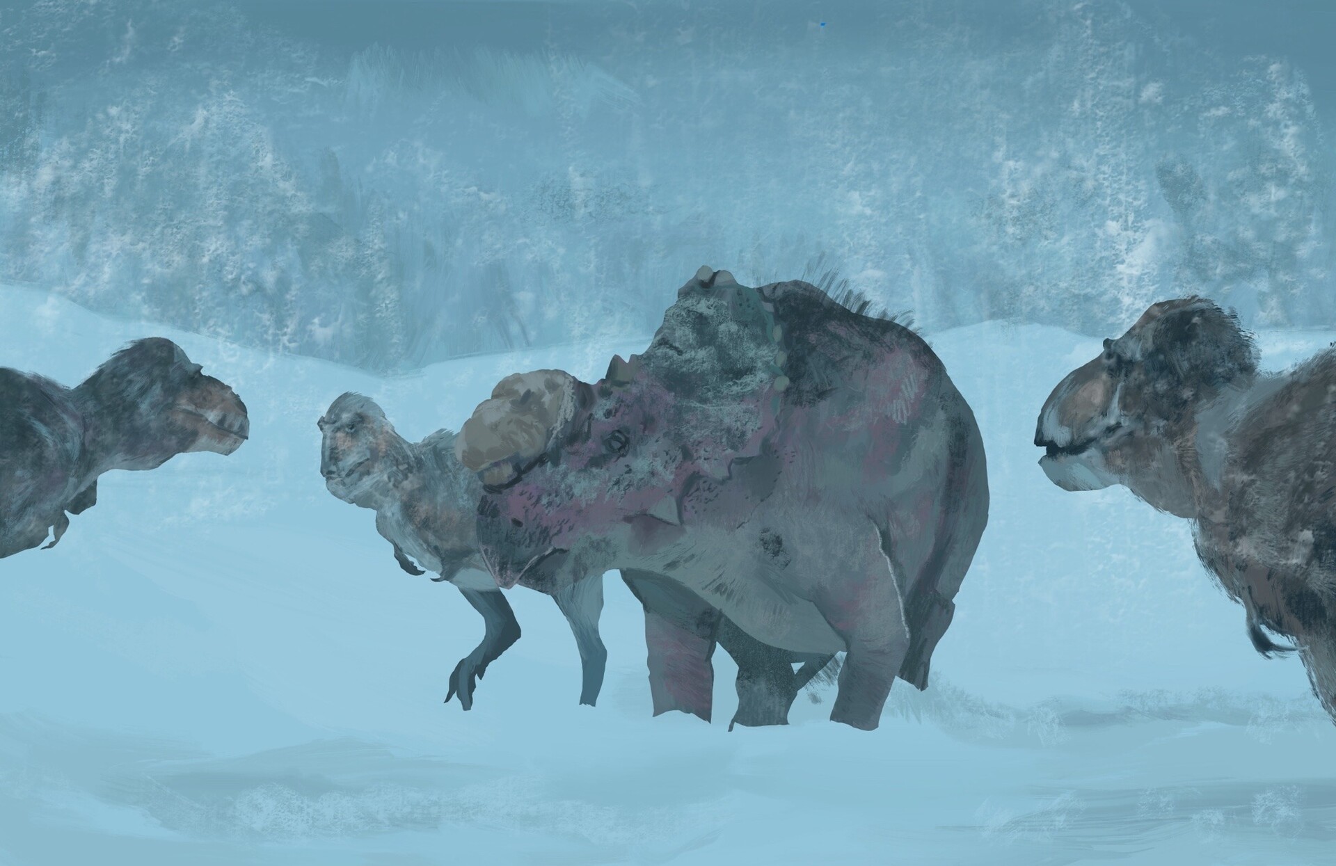 ArtStation - Prehistoric Planet studies: Ice Worlds