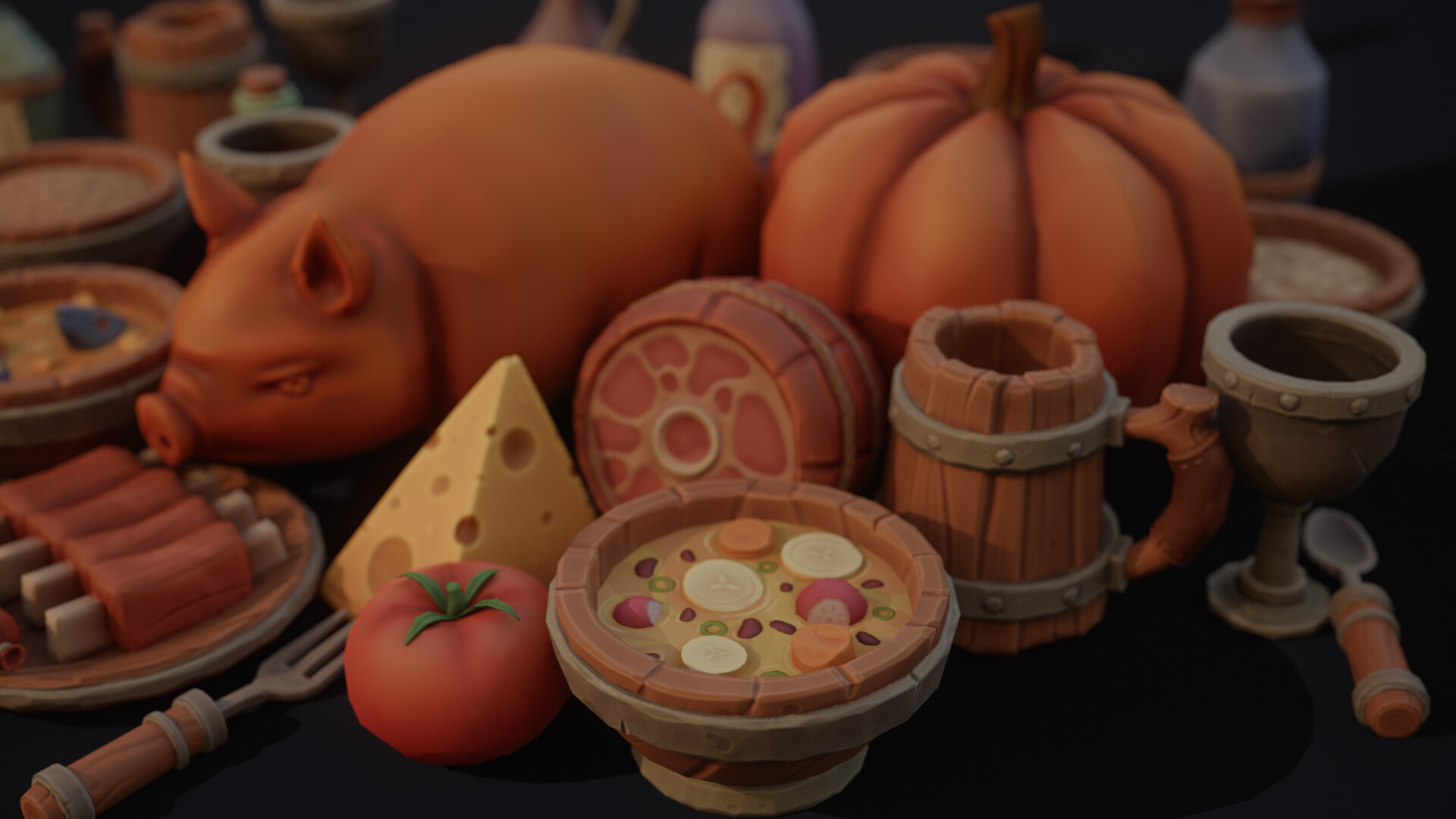 JustCreate - Unity & Unreal Engine 3D Assets - Stylized Food