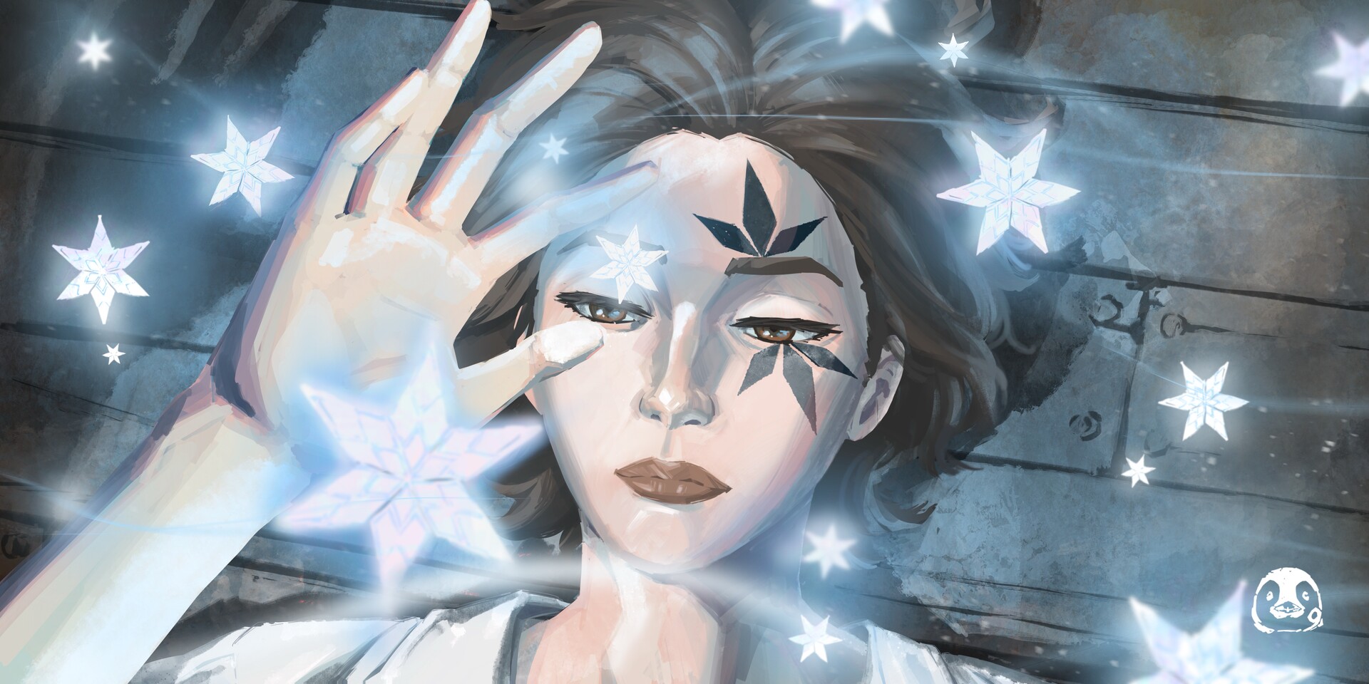 ArtStation - Blue light practice