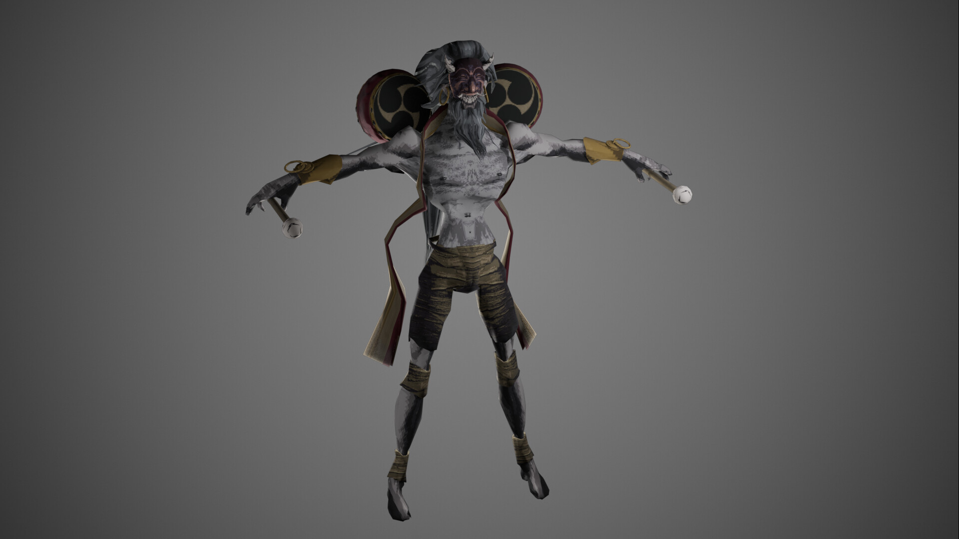 ArtStation - PSX Style Game-Assets:Prisoners and Thunder Gods