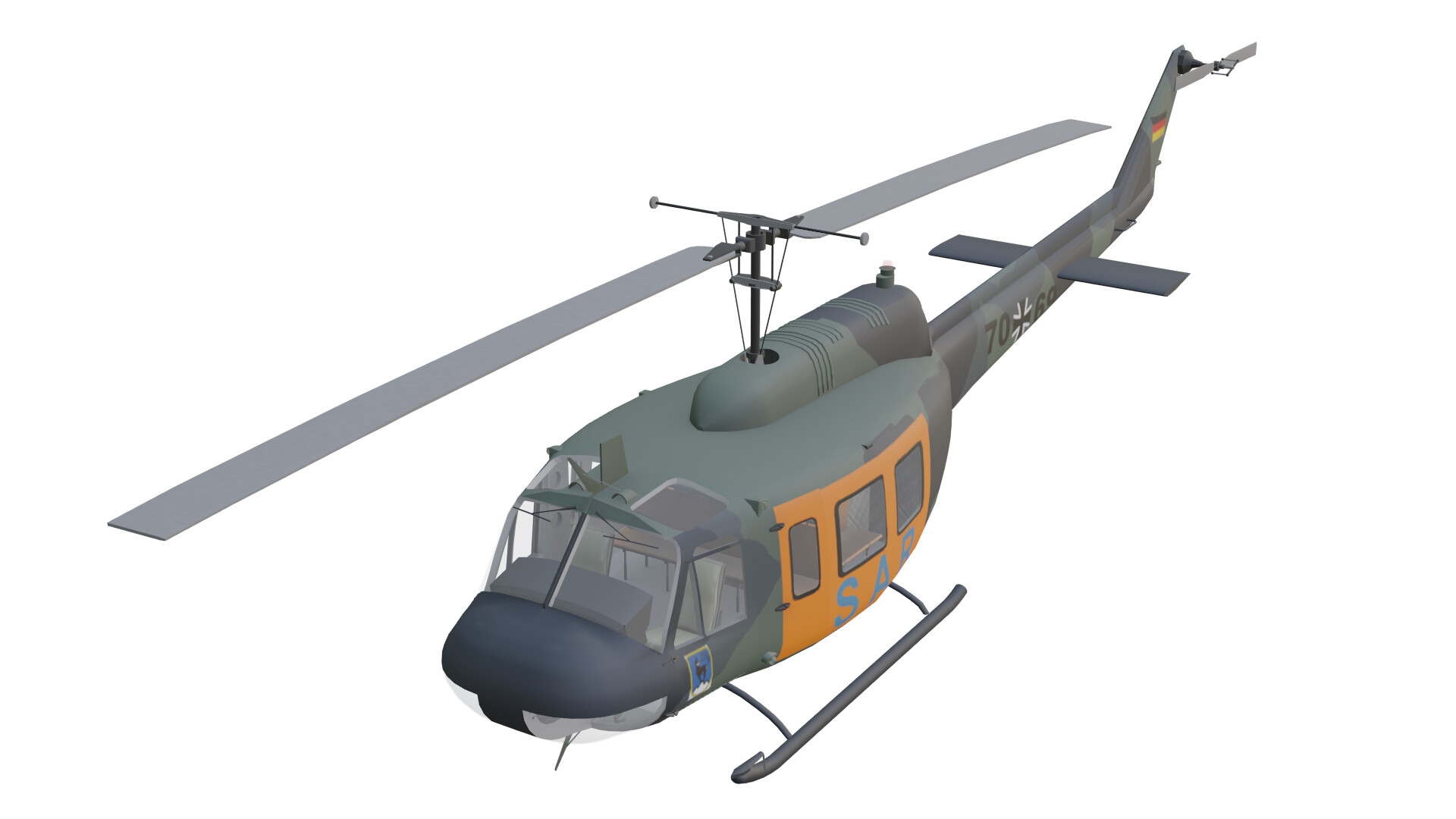 ArtStation - Bell UH-1D Huey Helicopter