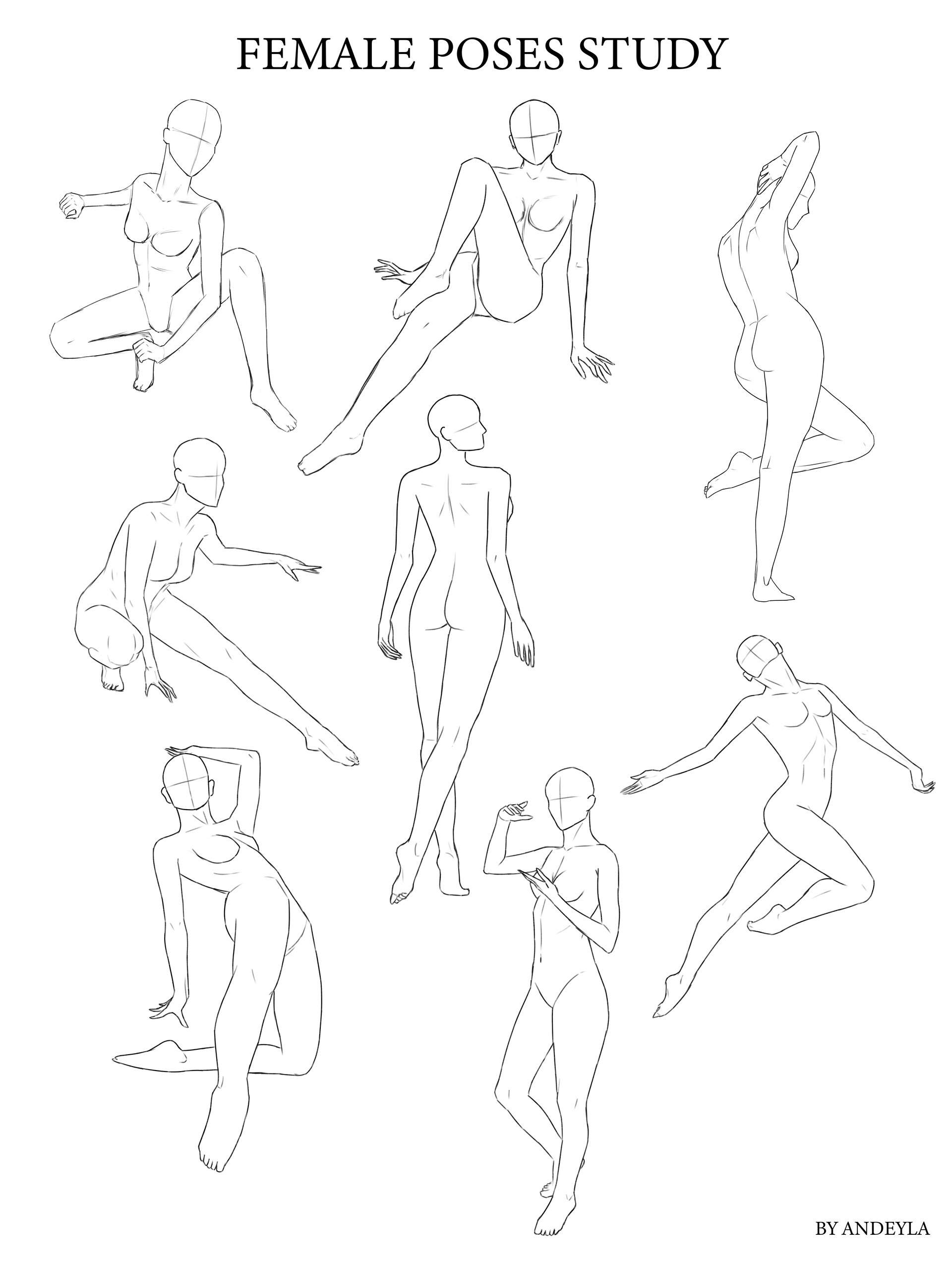 ArtStation - Female poses study