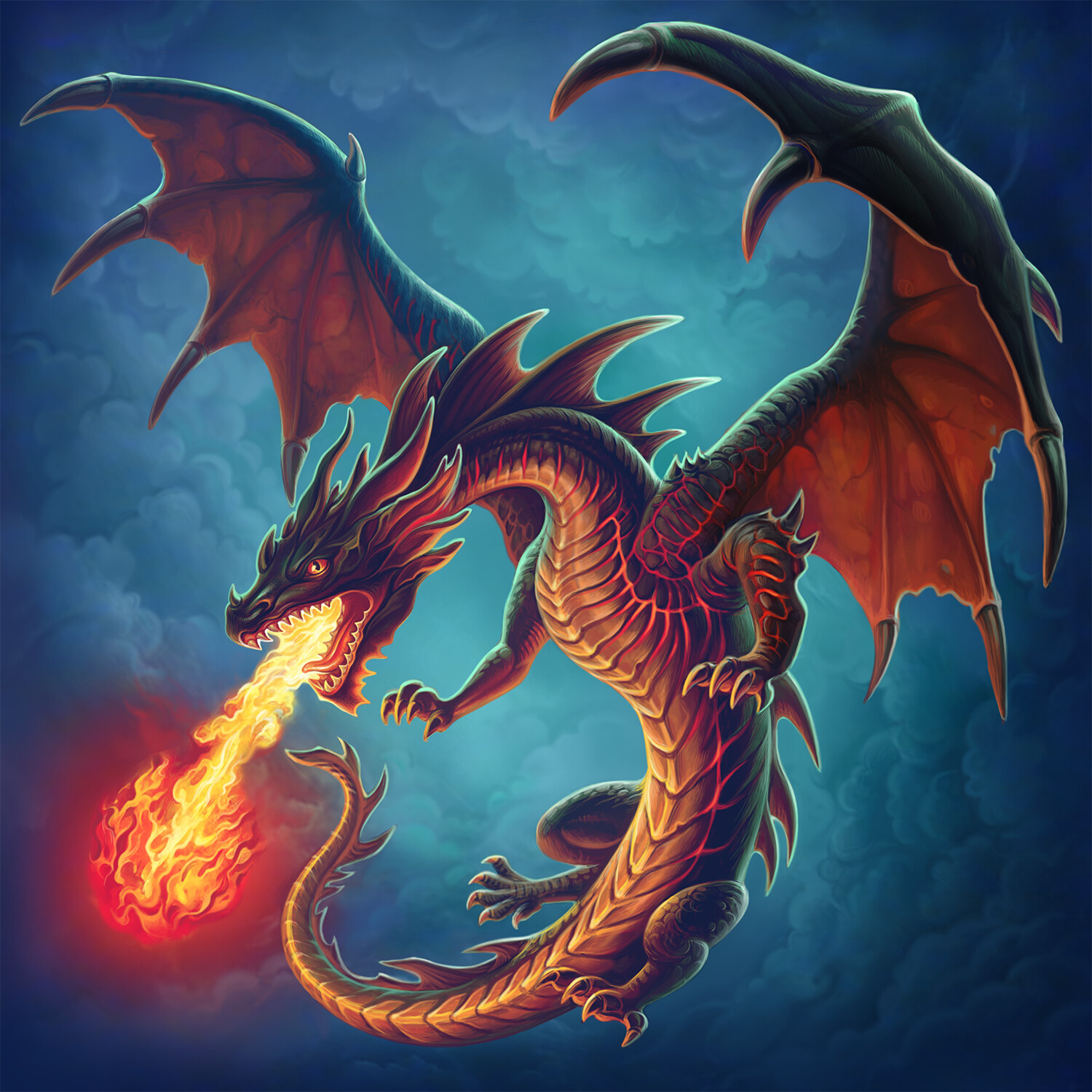 ArtStation - Fantasy dragon