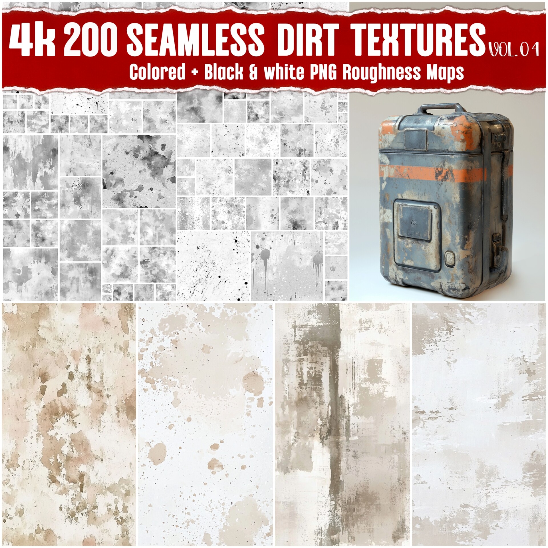 ArtStation - Seamless Dirt Textures | Colored + Black & White PNG ...
