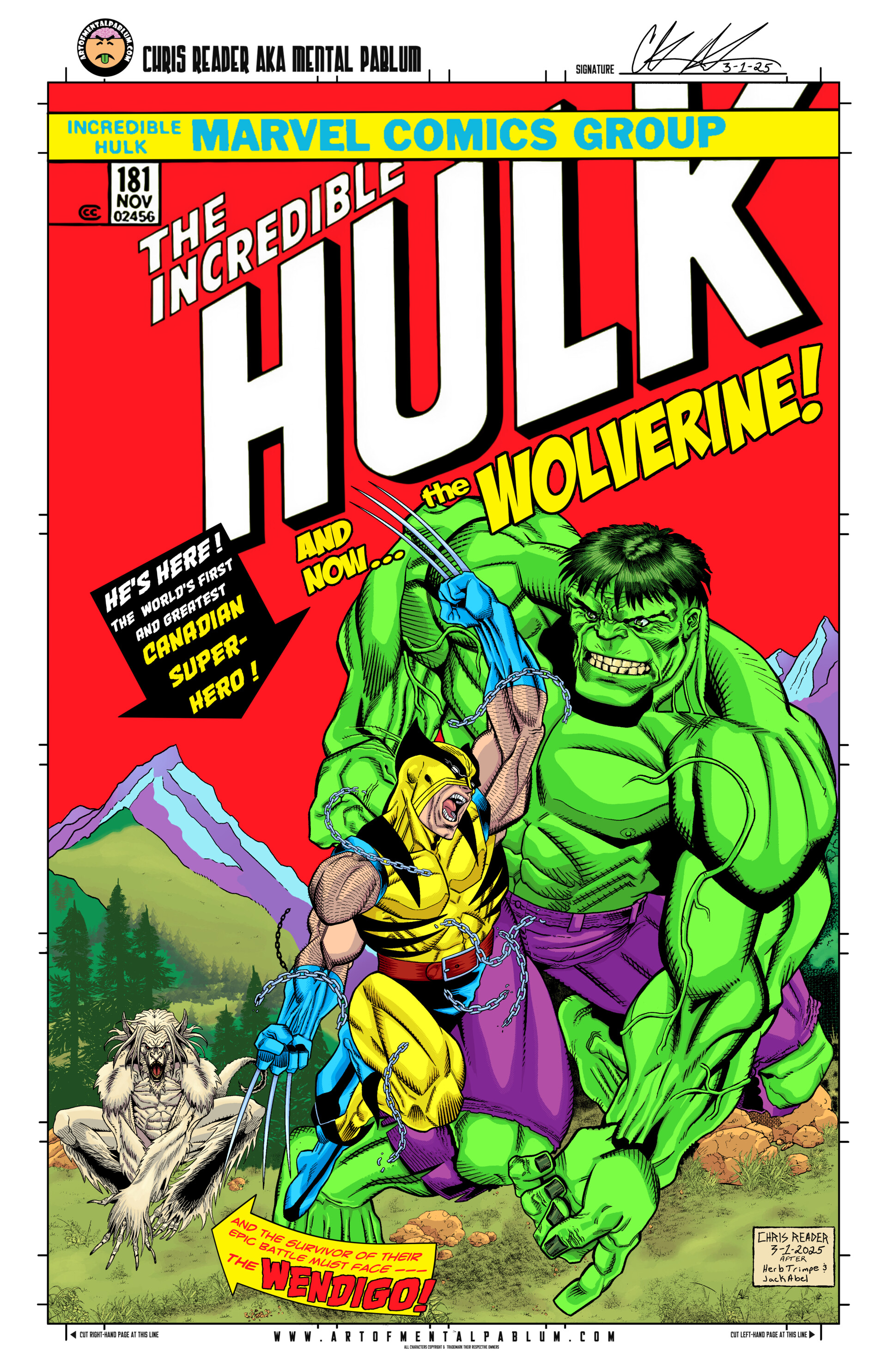 ArtStation - Incredible Hulk #181 Cover Homage