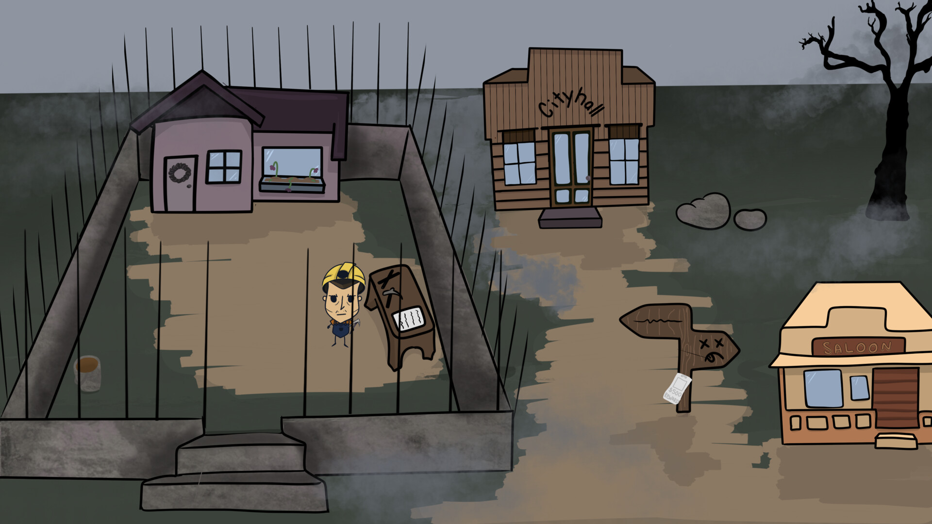 ArtStation - top down scene