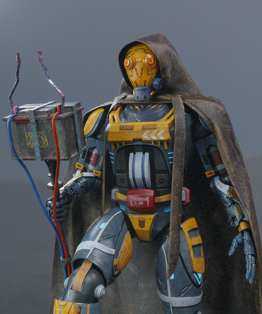 ArtStation - Robot "Piligrim model L_82" (Concept design)