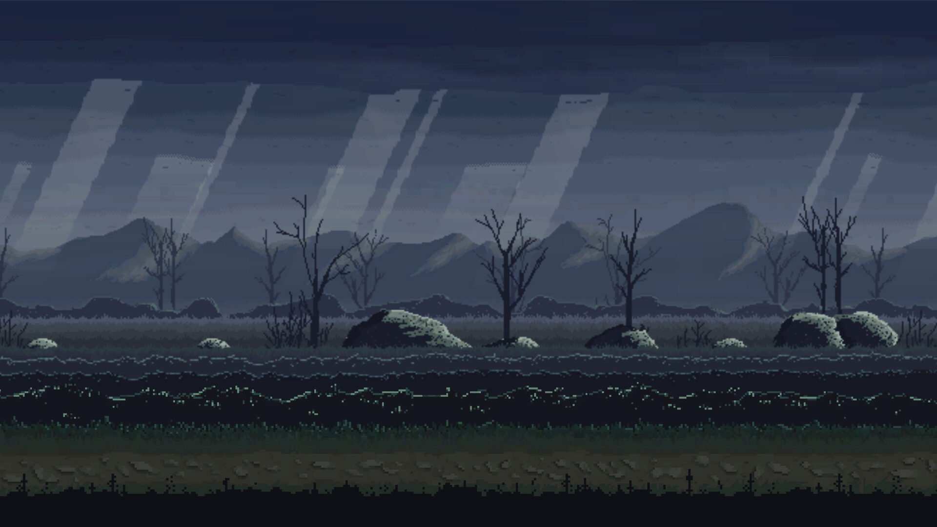 dark forest pixel art