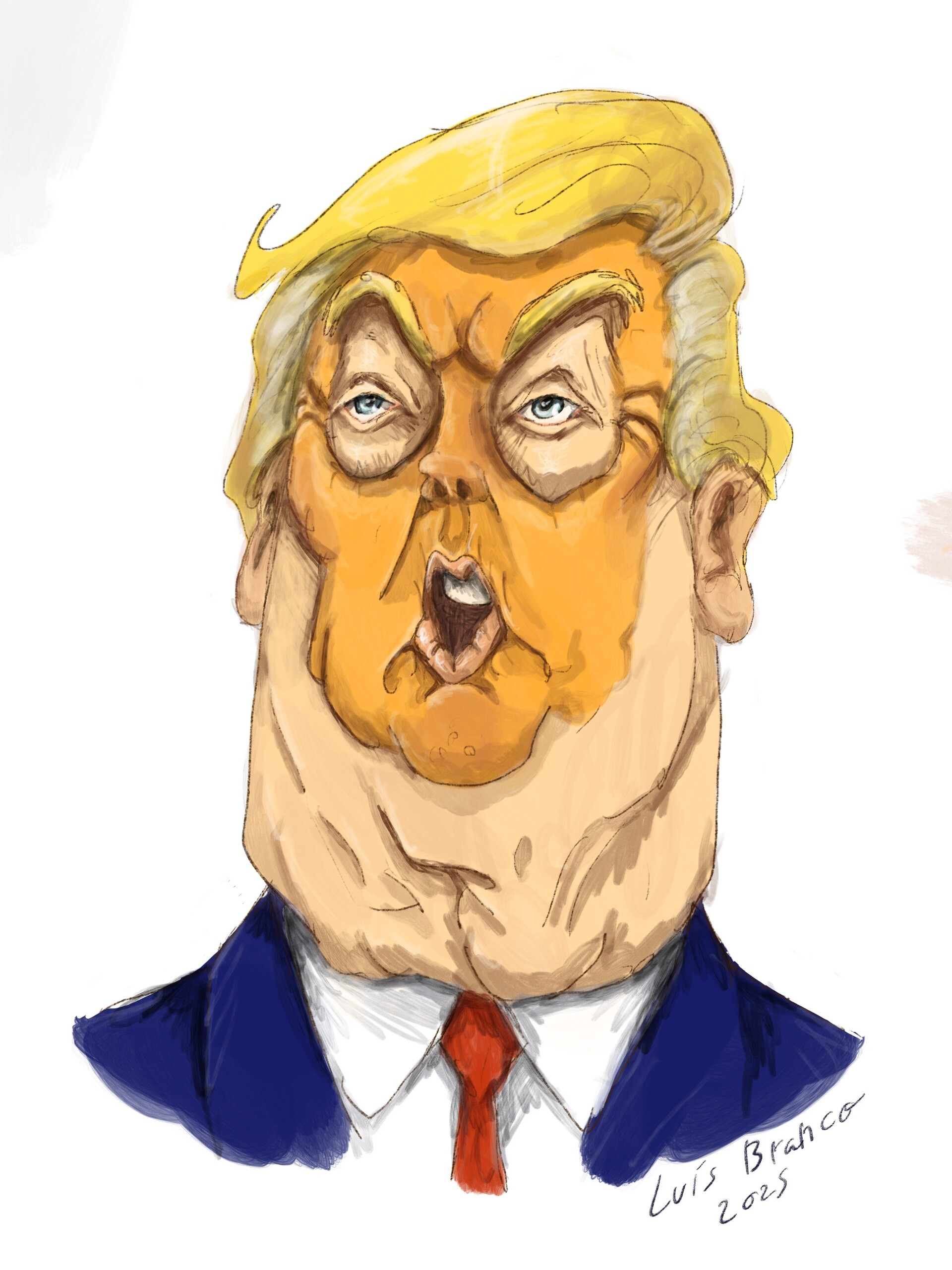 ArtStation - Donald trump caricature