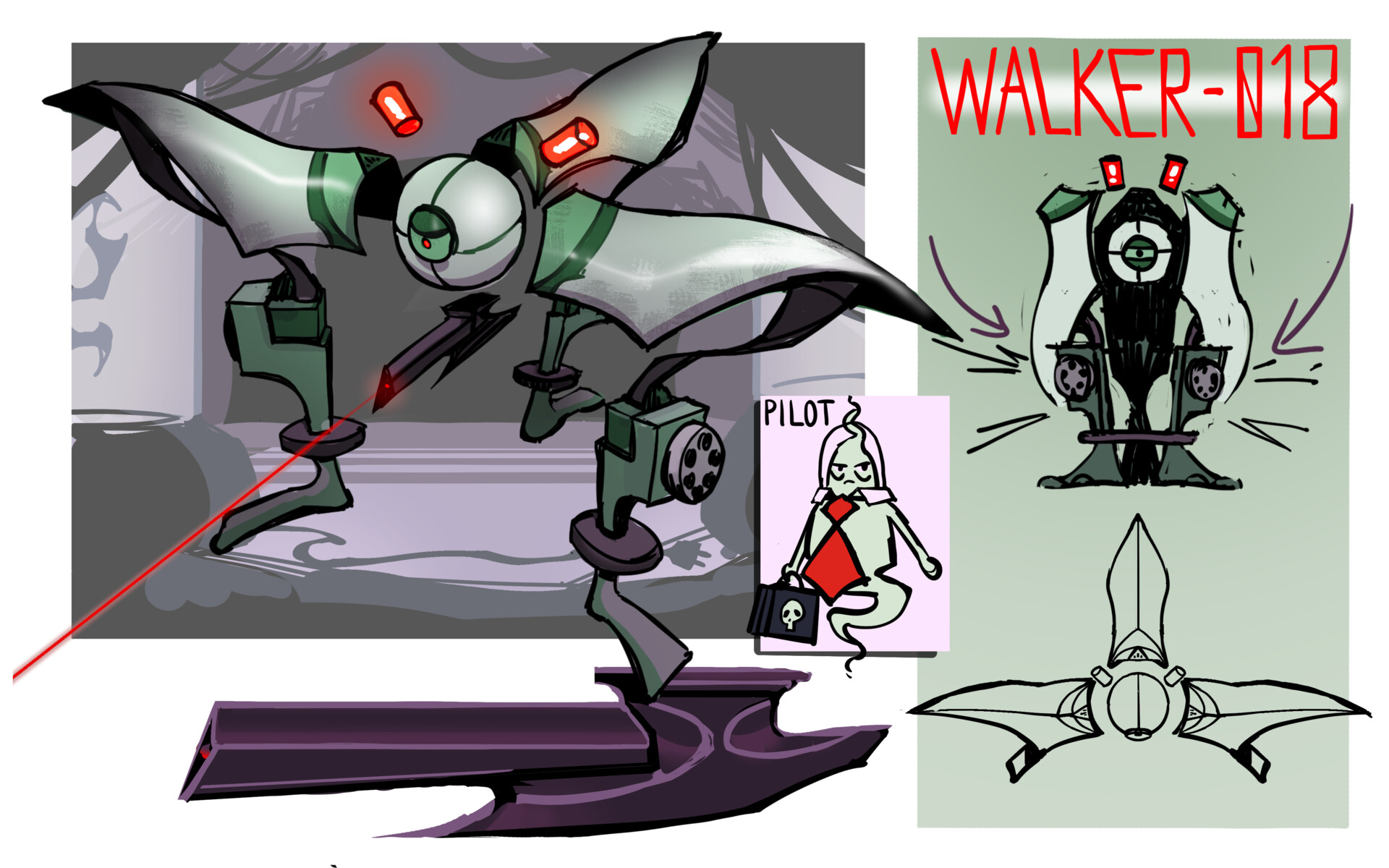 ArtStation - 'WALKER-018' Character Design