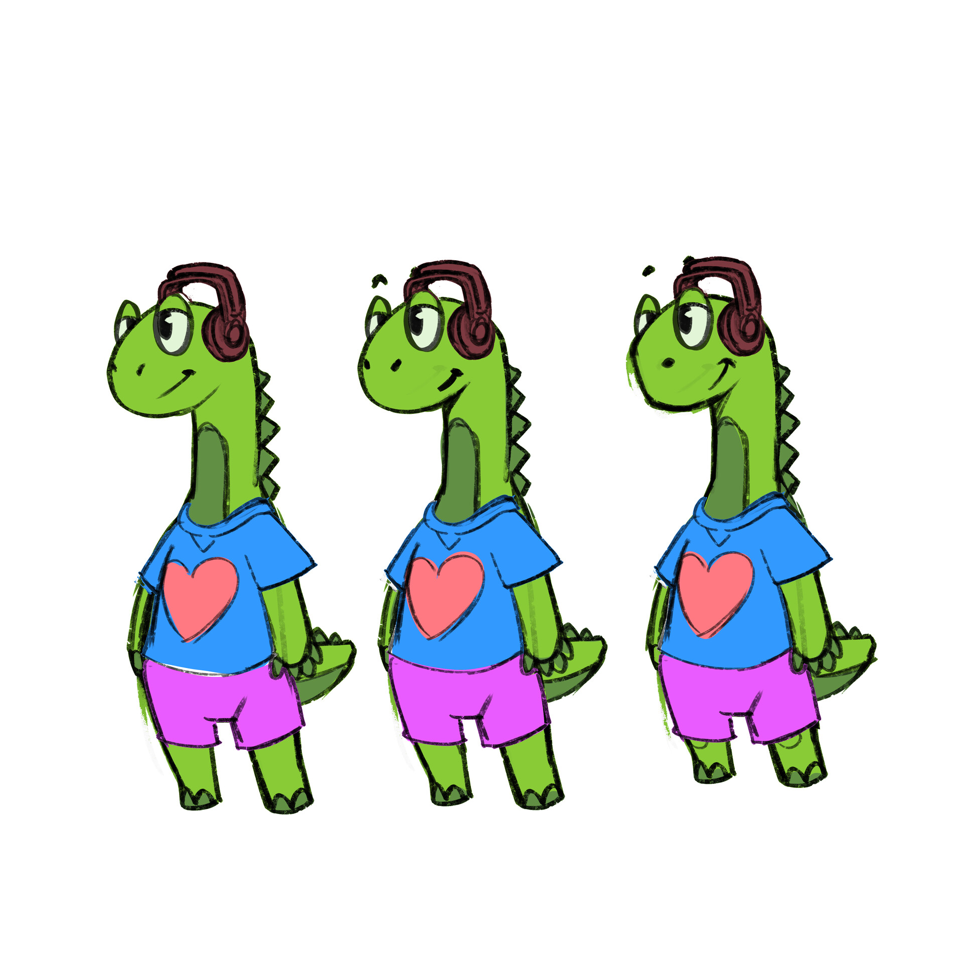 ArtStation - Dino Character design for a 3d model