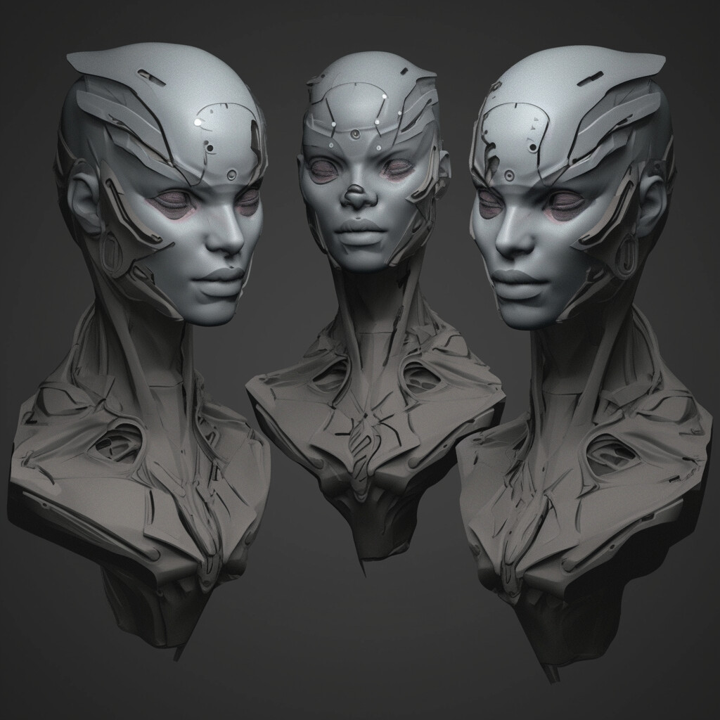 3D Head Sculpt References in 4K - Tika Art - +300 Raw Heroic Body Parts ...