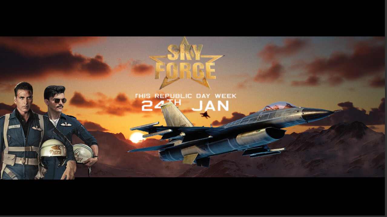 ArtStation - sky force movie poster