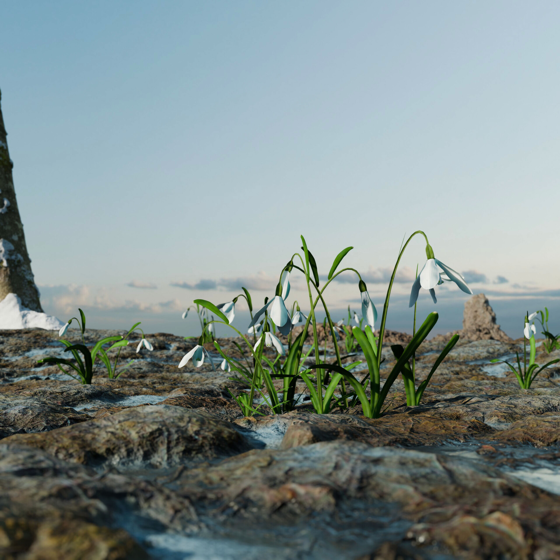 ArtStation - Snowdrop (game asset)