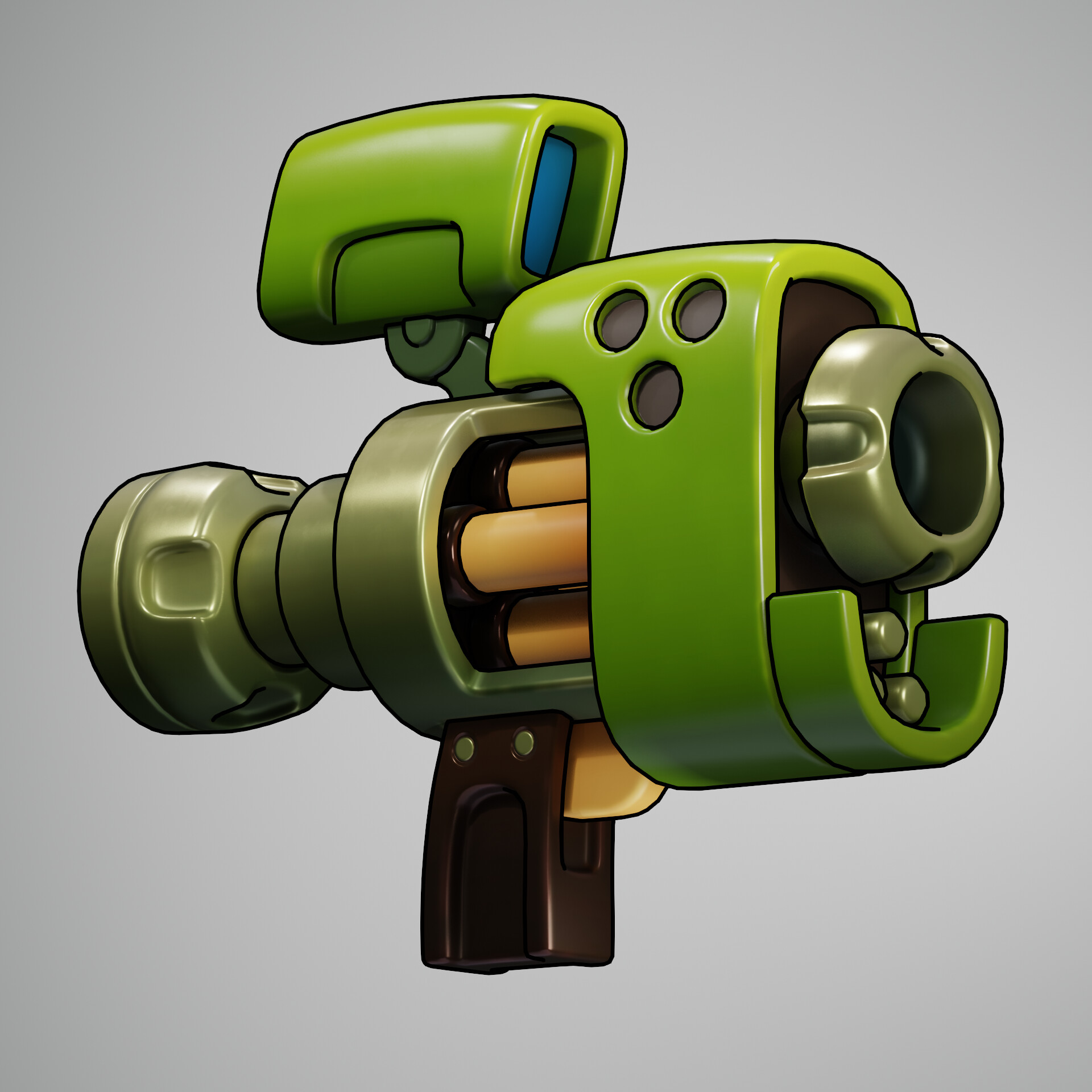 ArtStation - Cartoon Gun Game Ready Asset