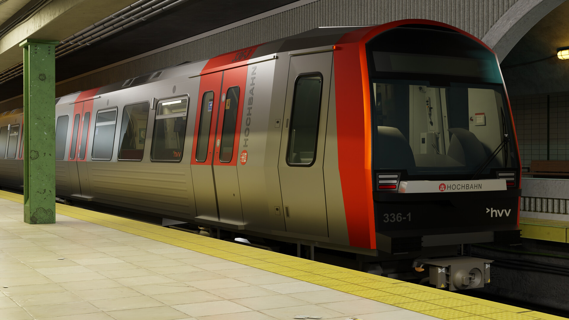 ArtStation - 3d metro train