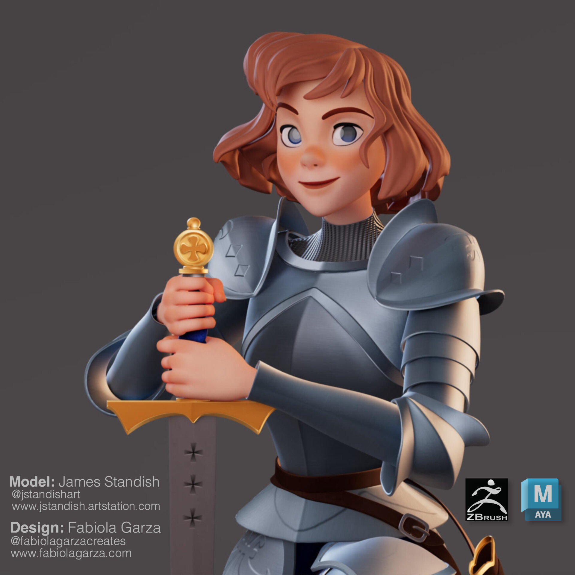 ArtStation - St. Joan of Arc - Character Sculpt From Design