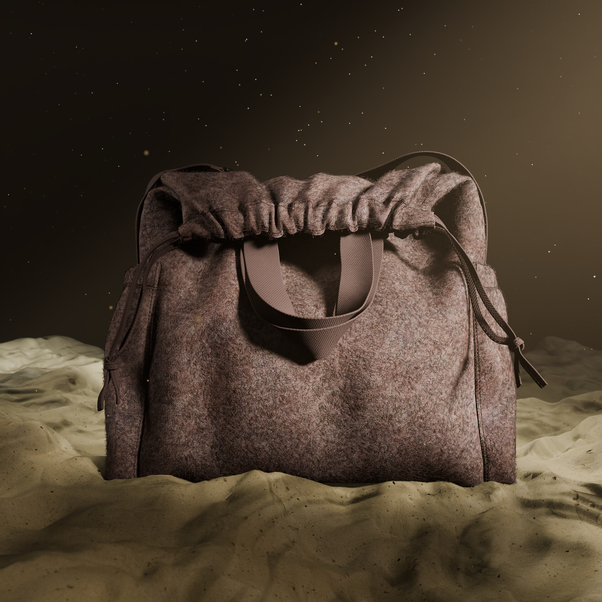 ArtStation - Felt Drawstring Crossbody Bag