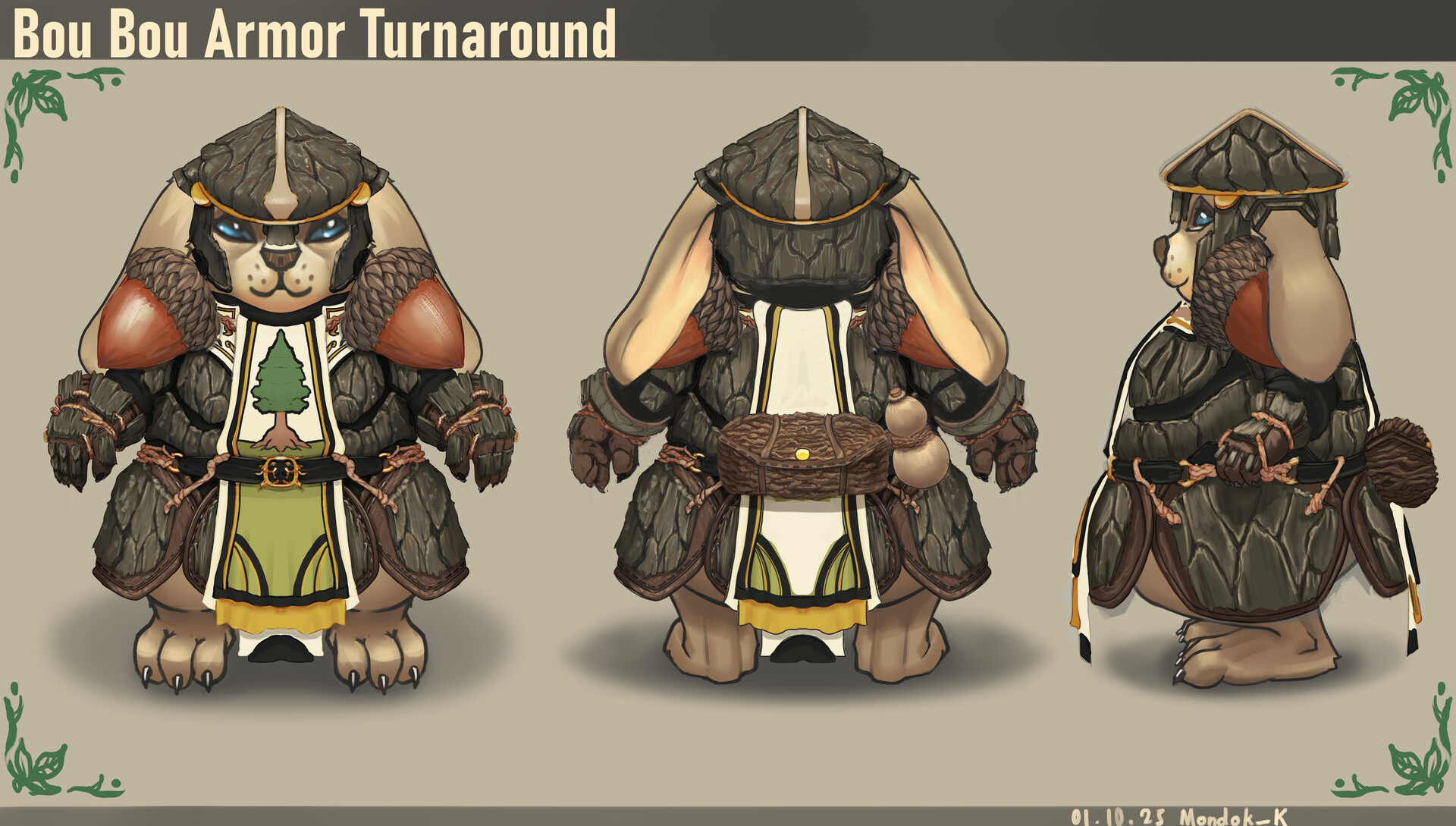 ArtStation - Bou Bou Armor Design For Miscea Game an Indie Turn Based ...