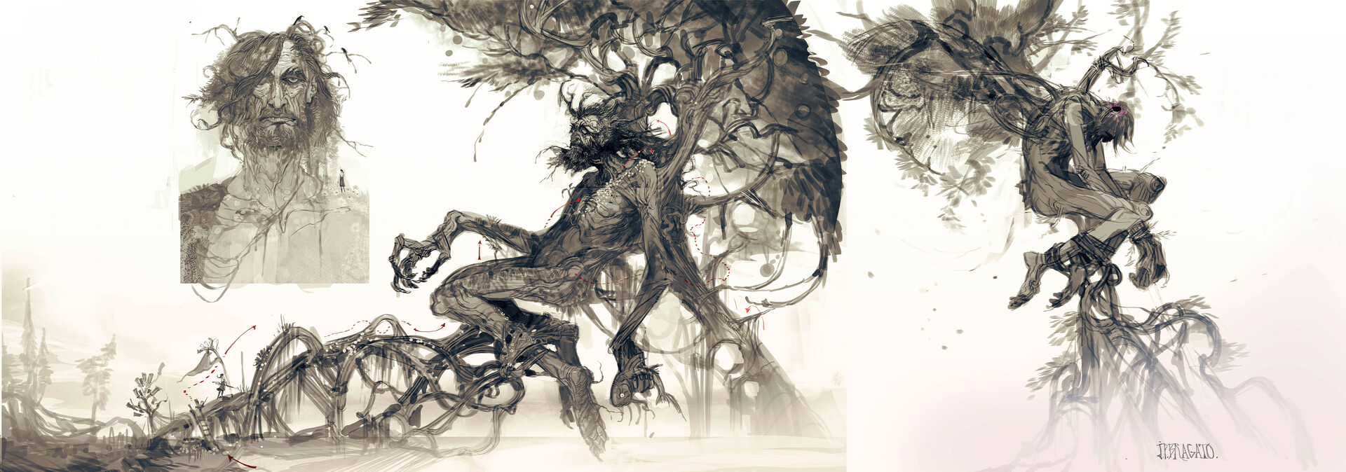 Bragato - Benjy the Tree - South of Midnight Concept Design