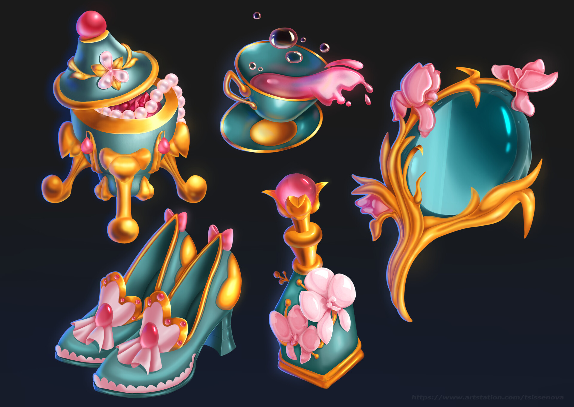 ArtStation - Princess-magician props set